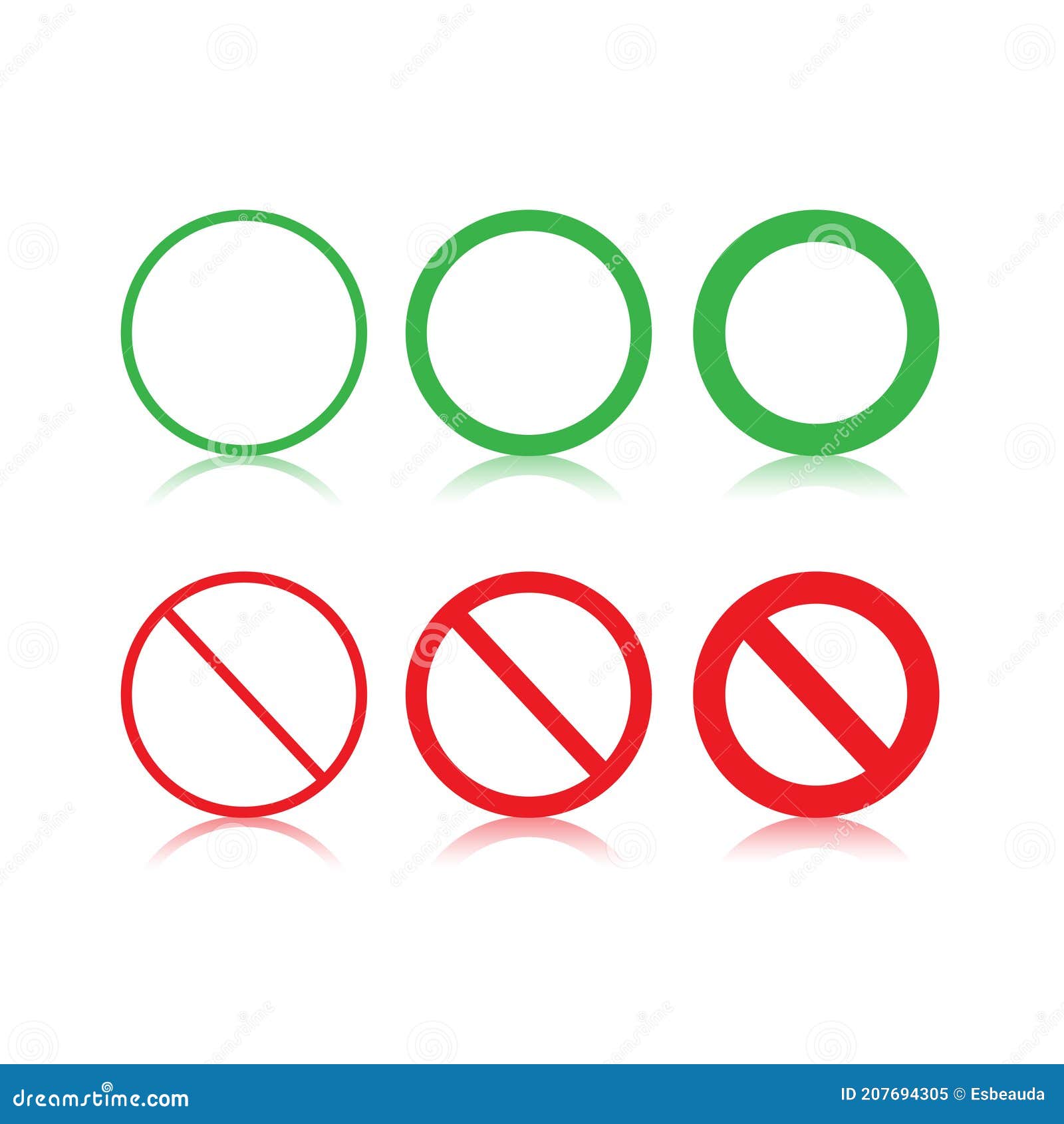 Do and Do Not Icon stock vector. Illustration of true - 207694305