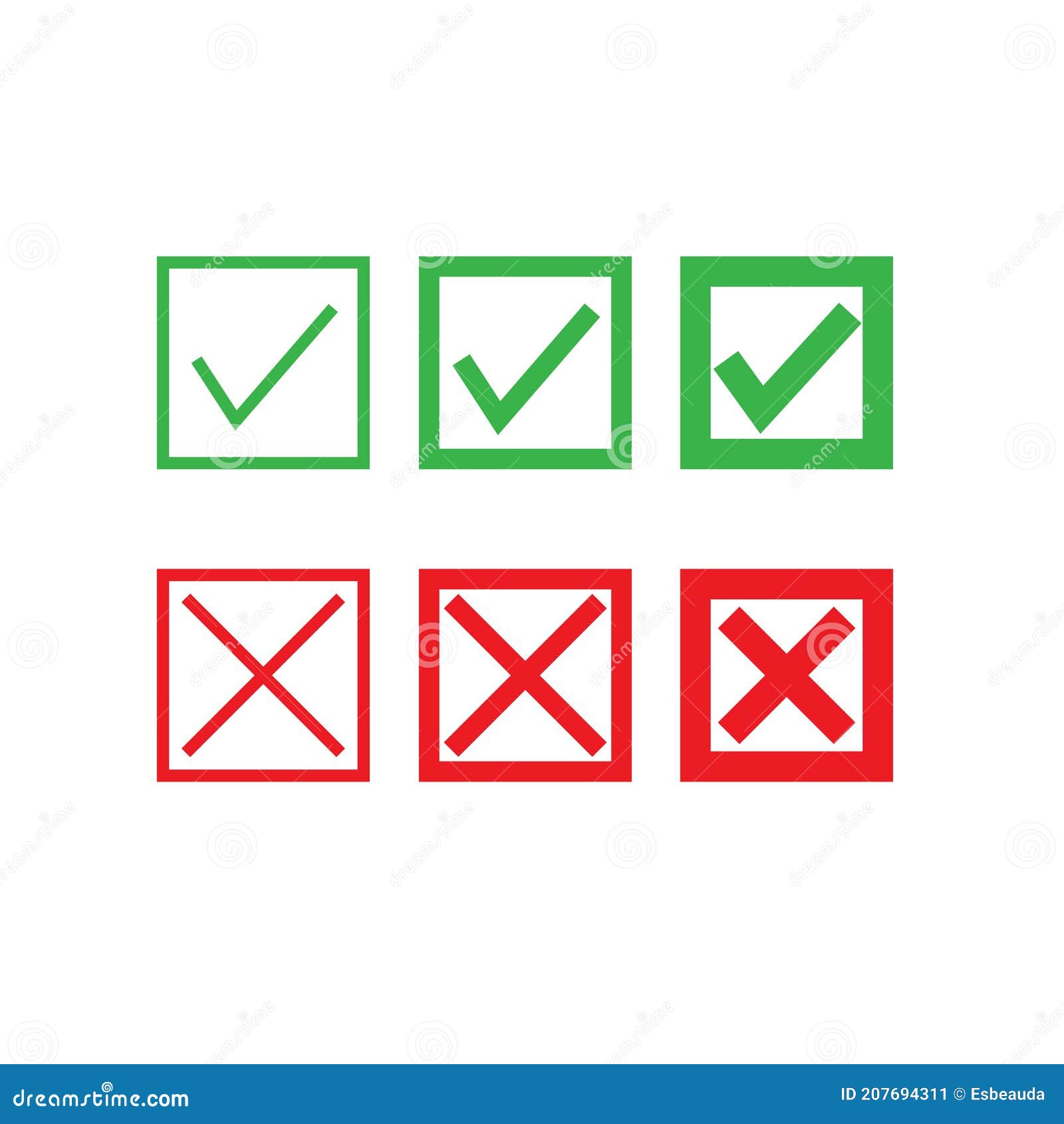 Do and Do Not Icon stock vector. Illustration of right - 207694311