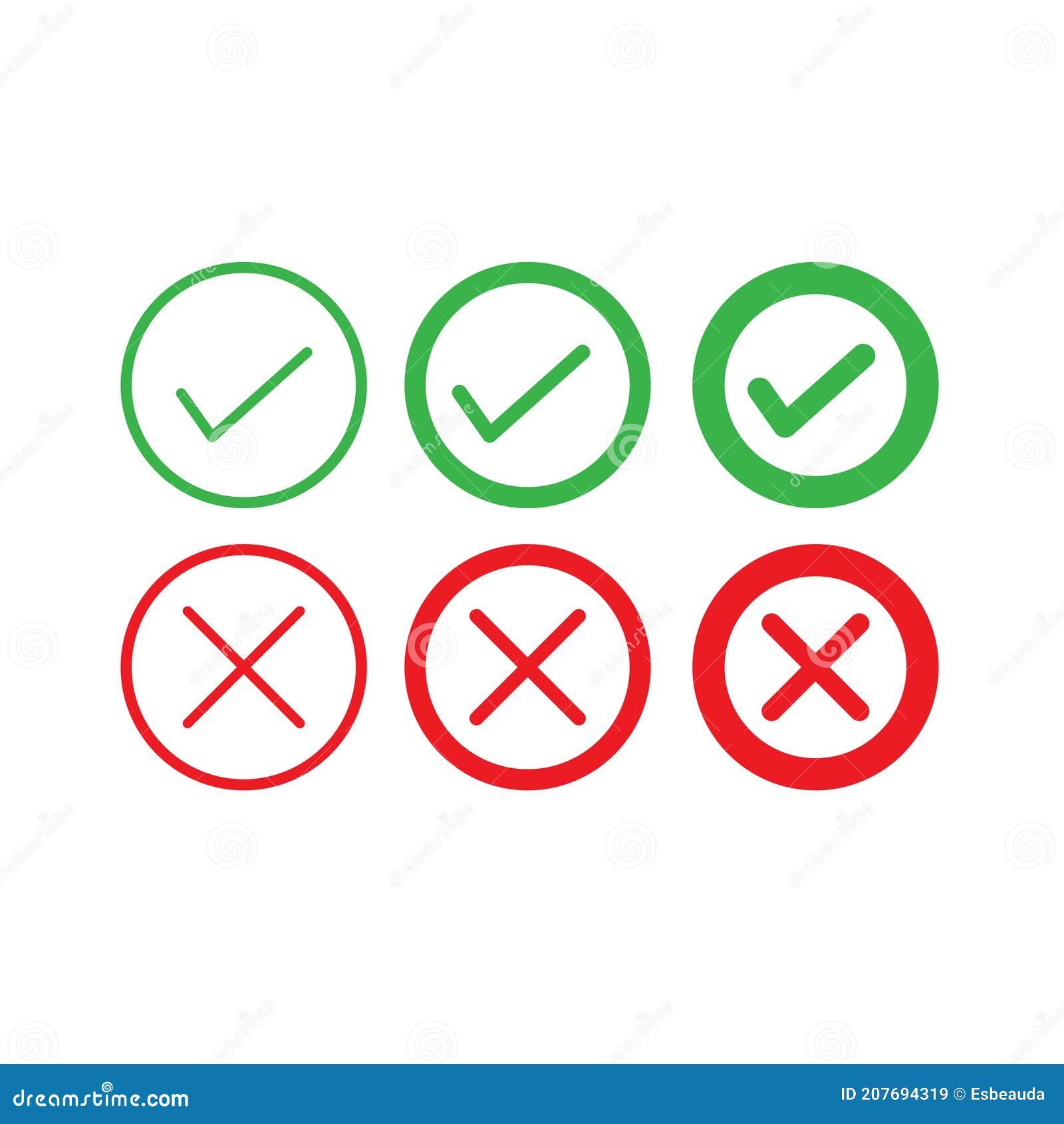 Do and Do Not Icon stock vector. Illustration of good - 207694319