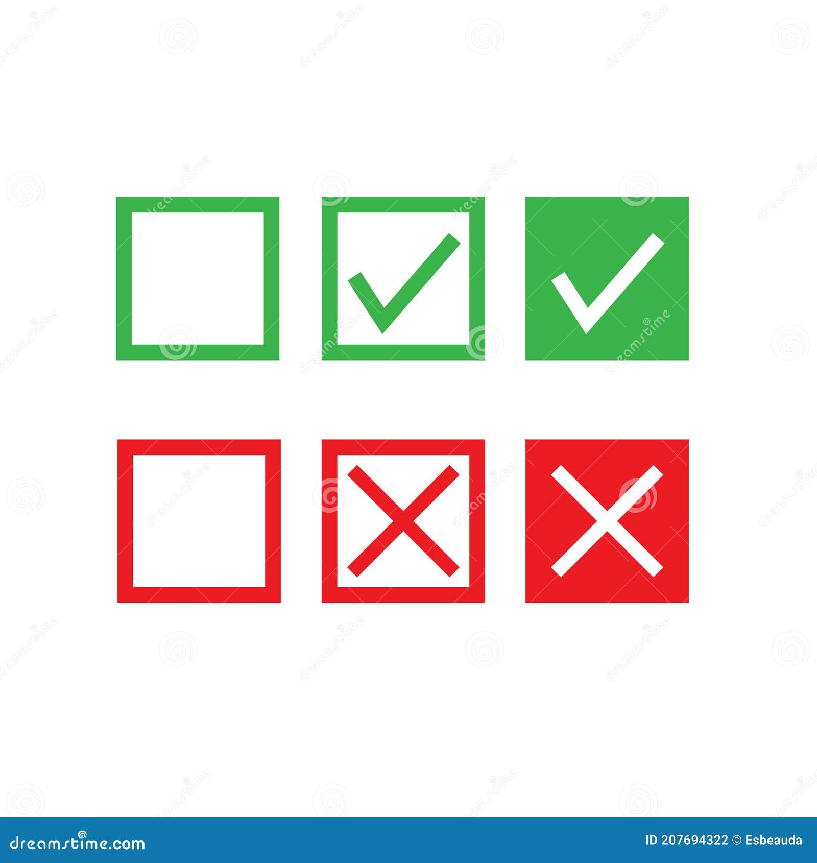 Do and Do Not Icon stock vector. Illustration of false - 207694322