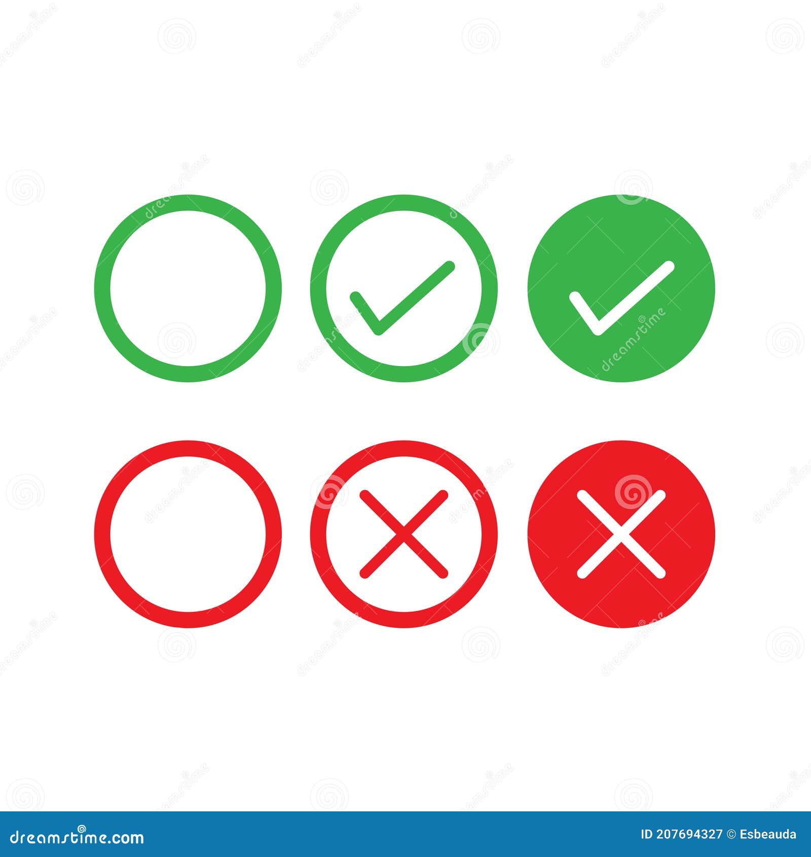 Do and Do Not Icon stock vector. Illustration of modern - 207694327