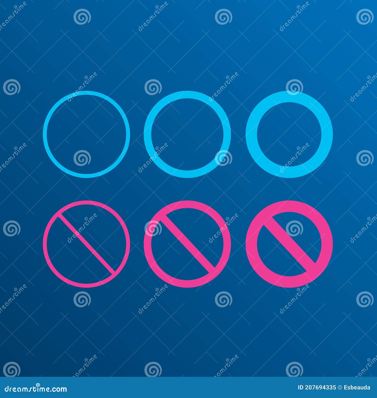 Do and Do Not Icon stock vector. Illustration of false - 207694335