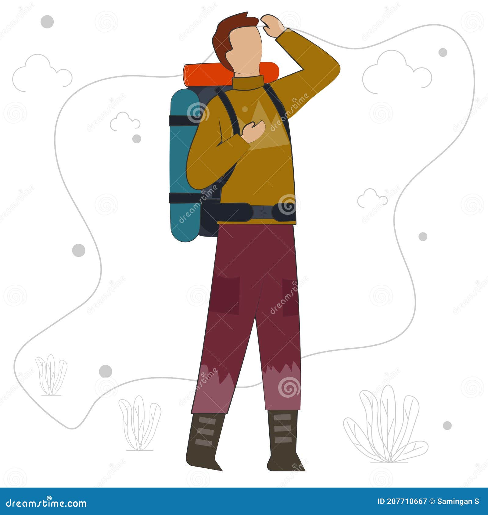 People Character Travelers Adventure Vector Illustration Stock Vector ...