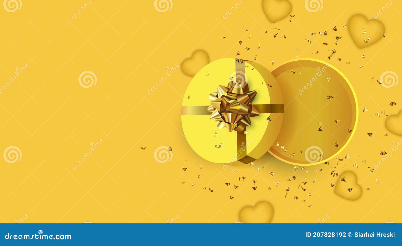 Happy Valentine`s Day or Mother`s Day Card. Yellow Greeting Card ...