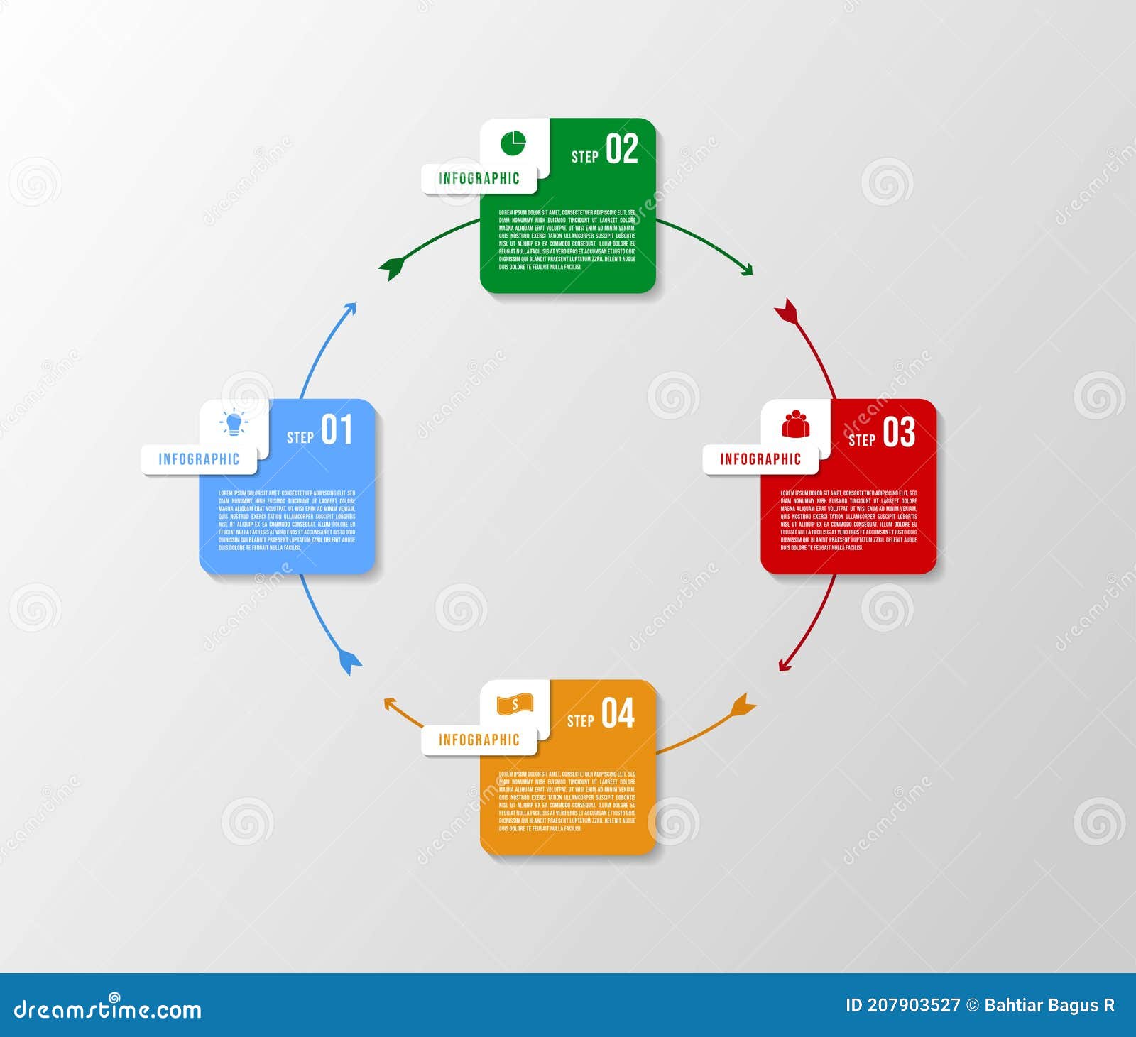 Step Circular Infographic Stock Illustrations – 23,047 Step Circular ...