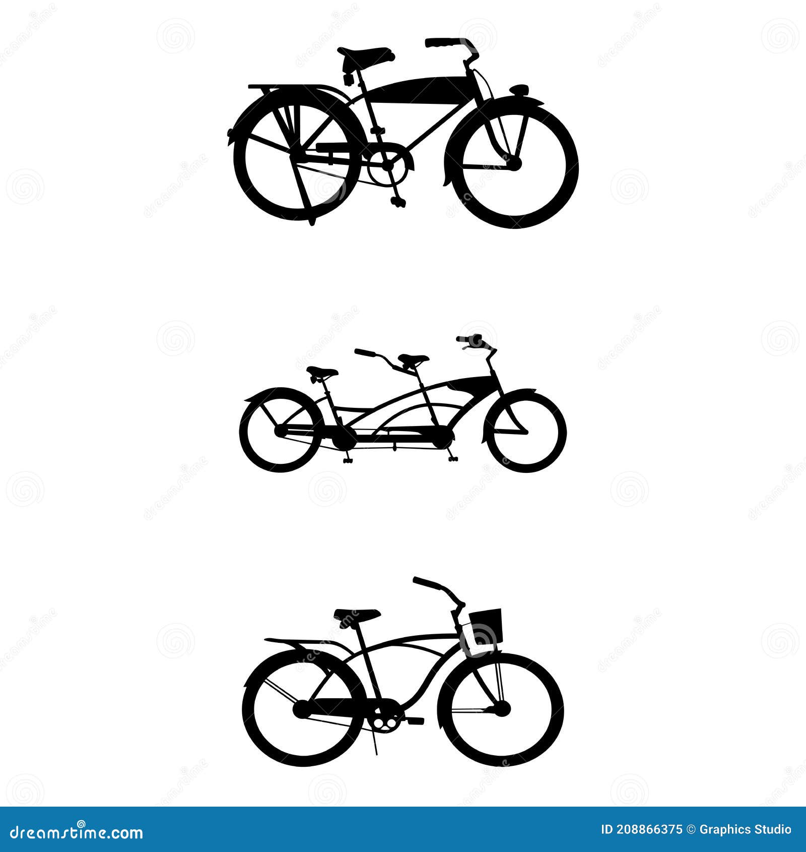 Beautiful Black Cycle Icons Vector Design Abstract Stock Vector ...