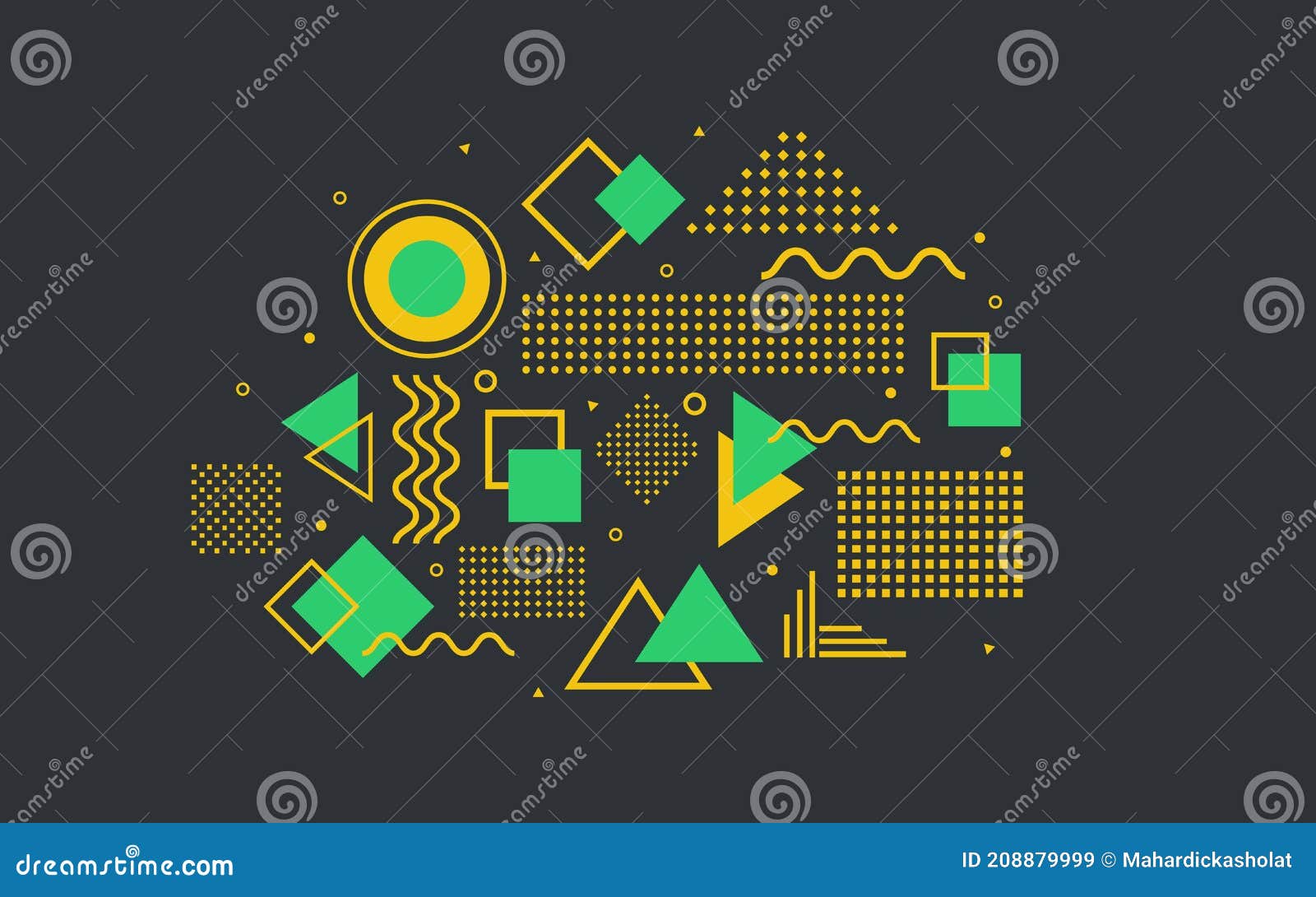 Geometry Banner Template. Modern Linear Graphic Vector Eps 10 for ...