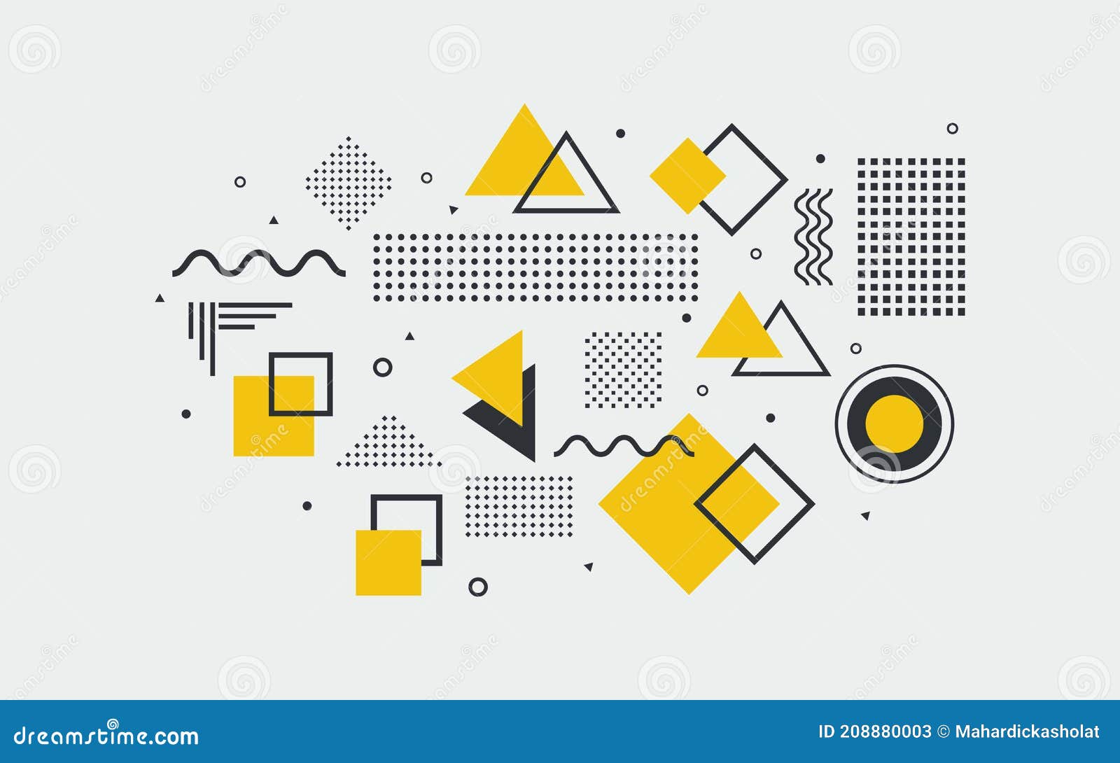 Geometry Banner Template. Modern Linear Graphic Vector Eps 10 for ...