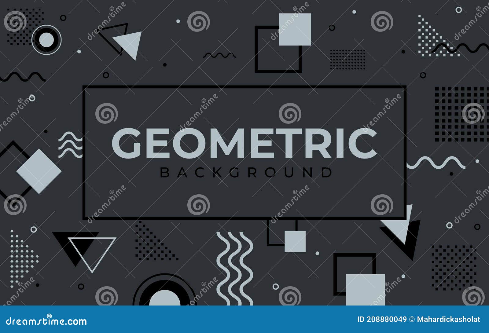 Geometry Banner Template. Modern Linear Graphic Vector Eps 10 for ...