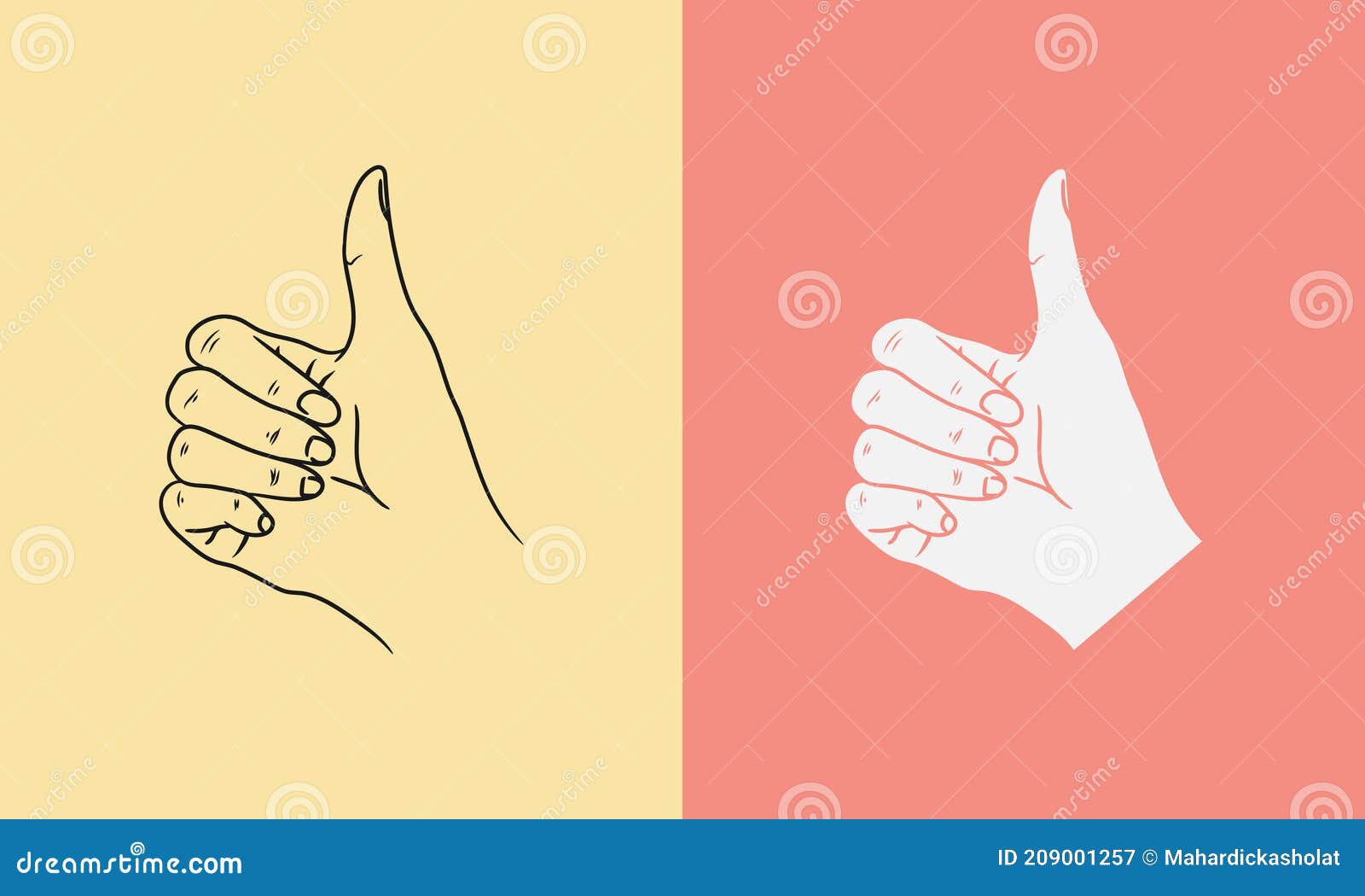 Three Hand Gesture Symbol. Line Art Drawing People Hand. Vector Eps 10 ...