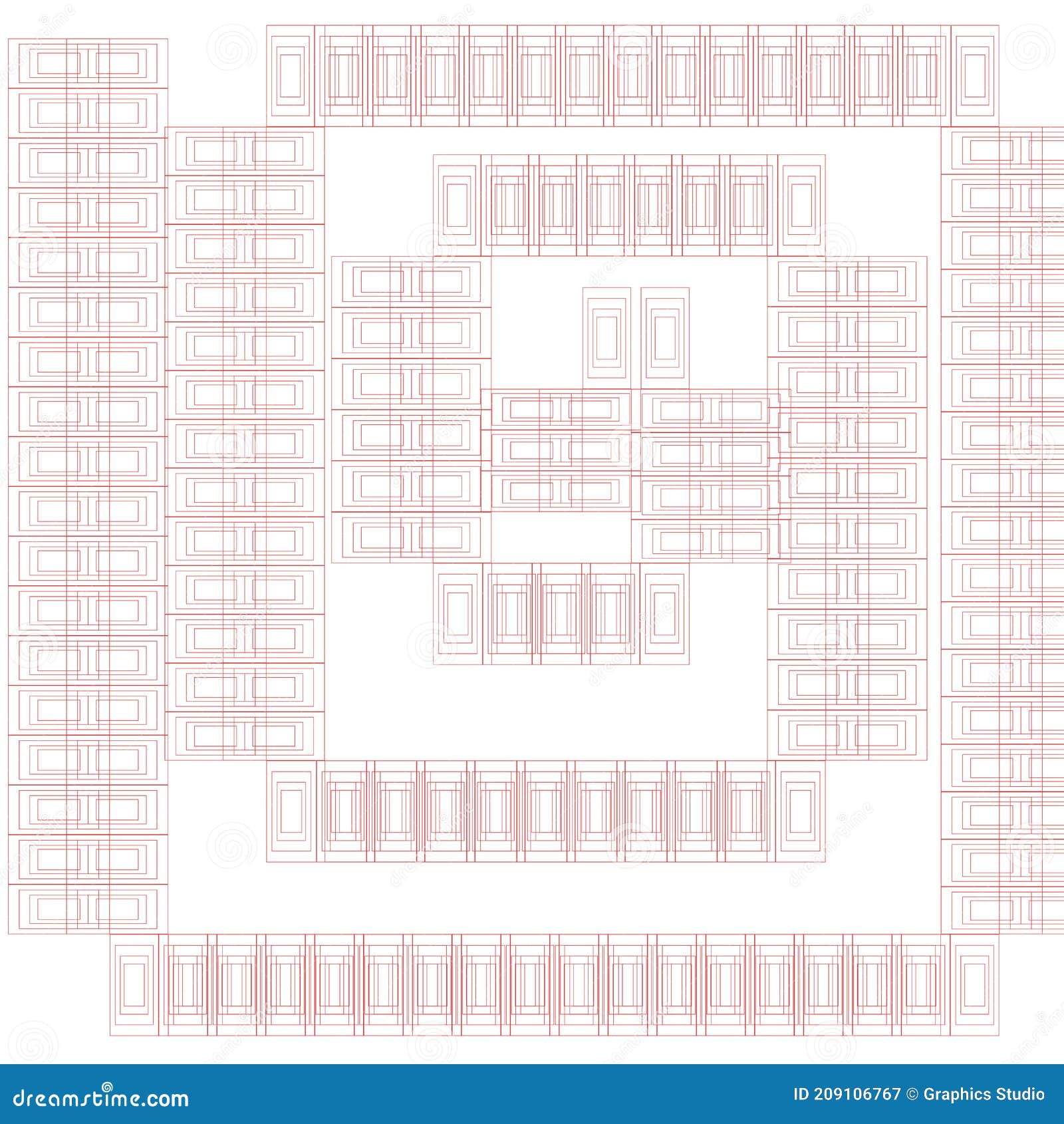 Beautiful Box Seamless Pattern Design Stock Illustration - Illustration ...