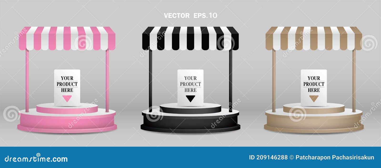 Product display stand stock vector. Illustration of fashionable - 209146288