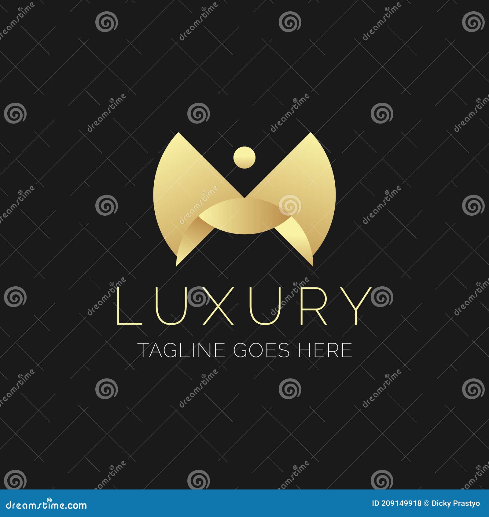 Luxury absract logo design stock vector. Illustration of symbol - 209149918