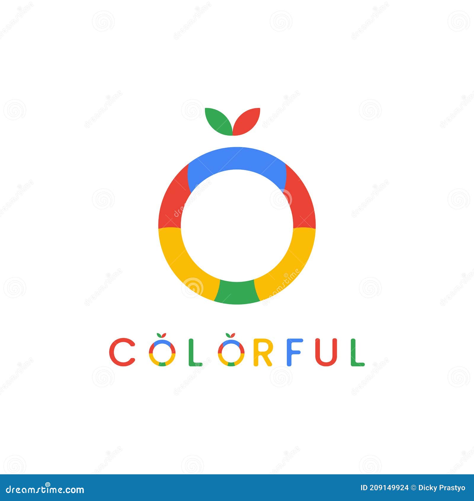 Letter O Colorful Logo Design Stock Vector - Illustration of colorful ...