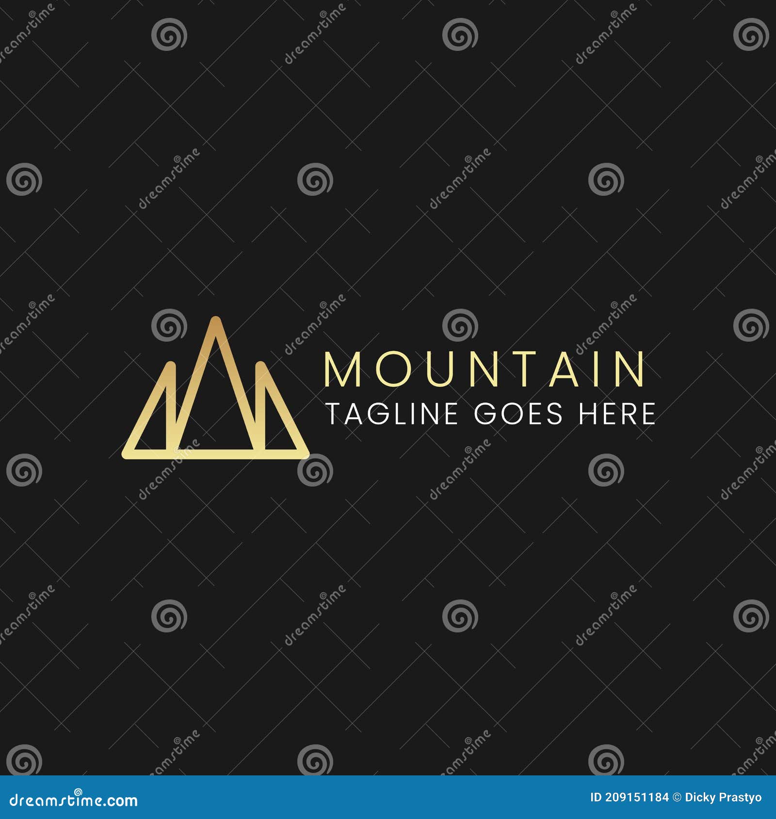 Mountain Gold Logo Gradient Stock Vector - Illustration of outdoor ...