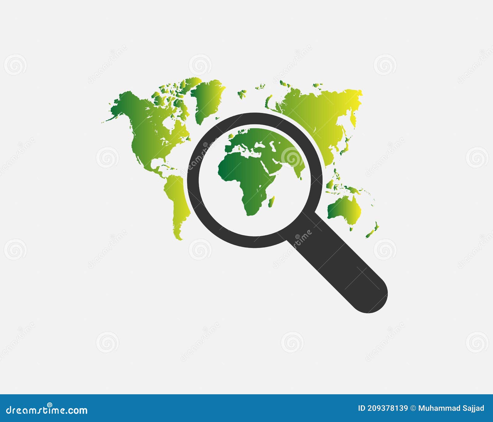Map and Magnifier Searching Map World Map and Finding with Magnifier ...