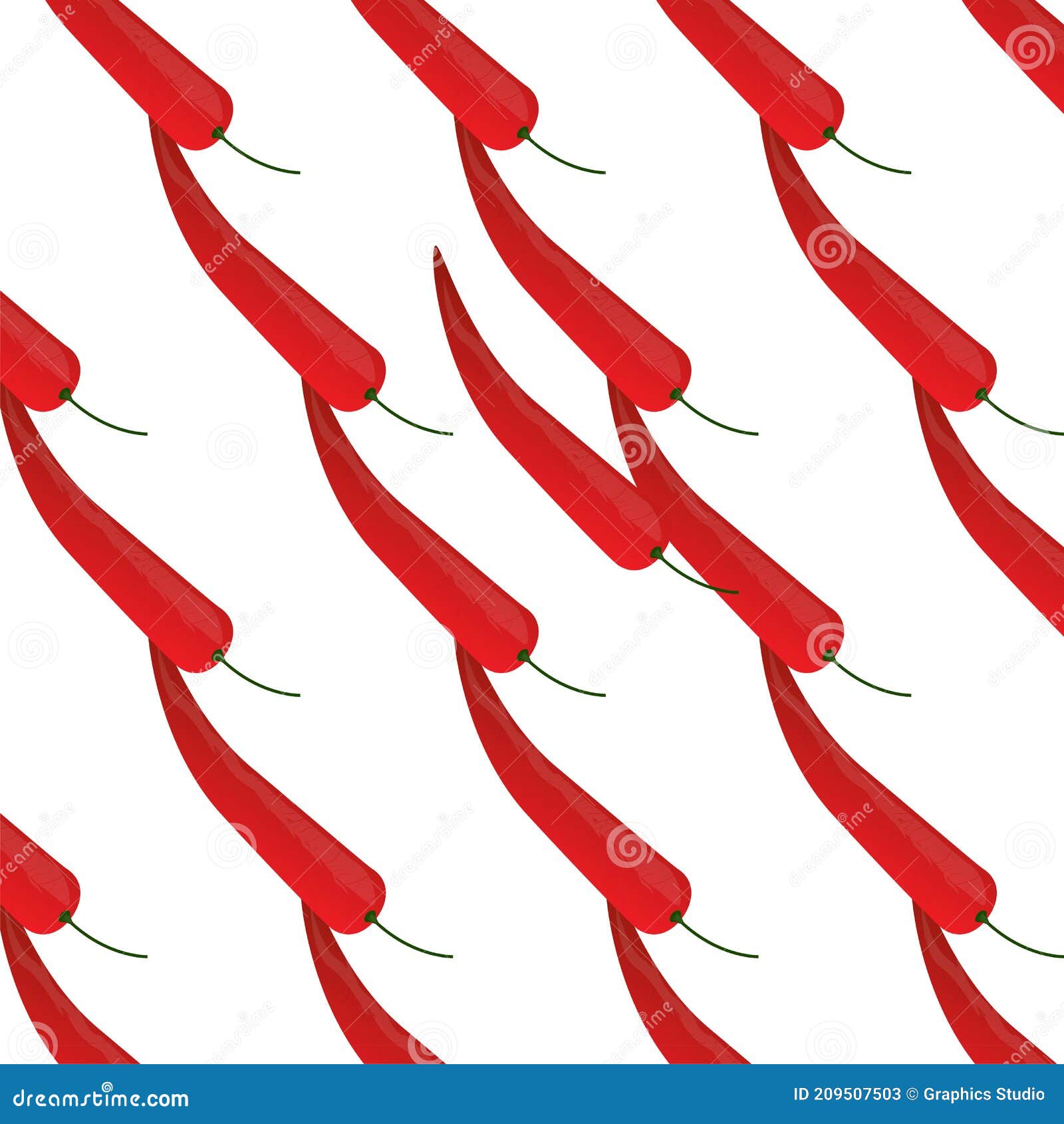 Red Long Peppers Seamless Pattern Abstract Vector Illustration Stock ...
