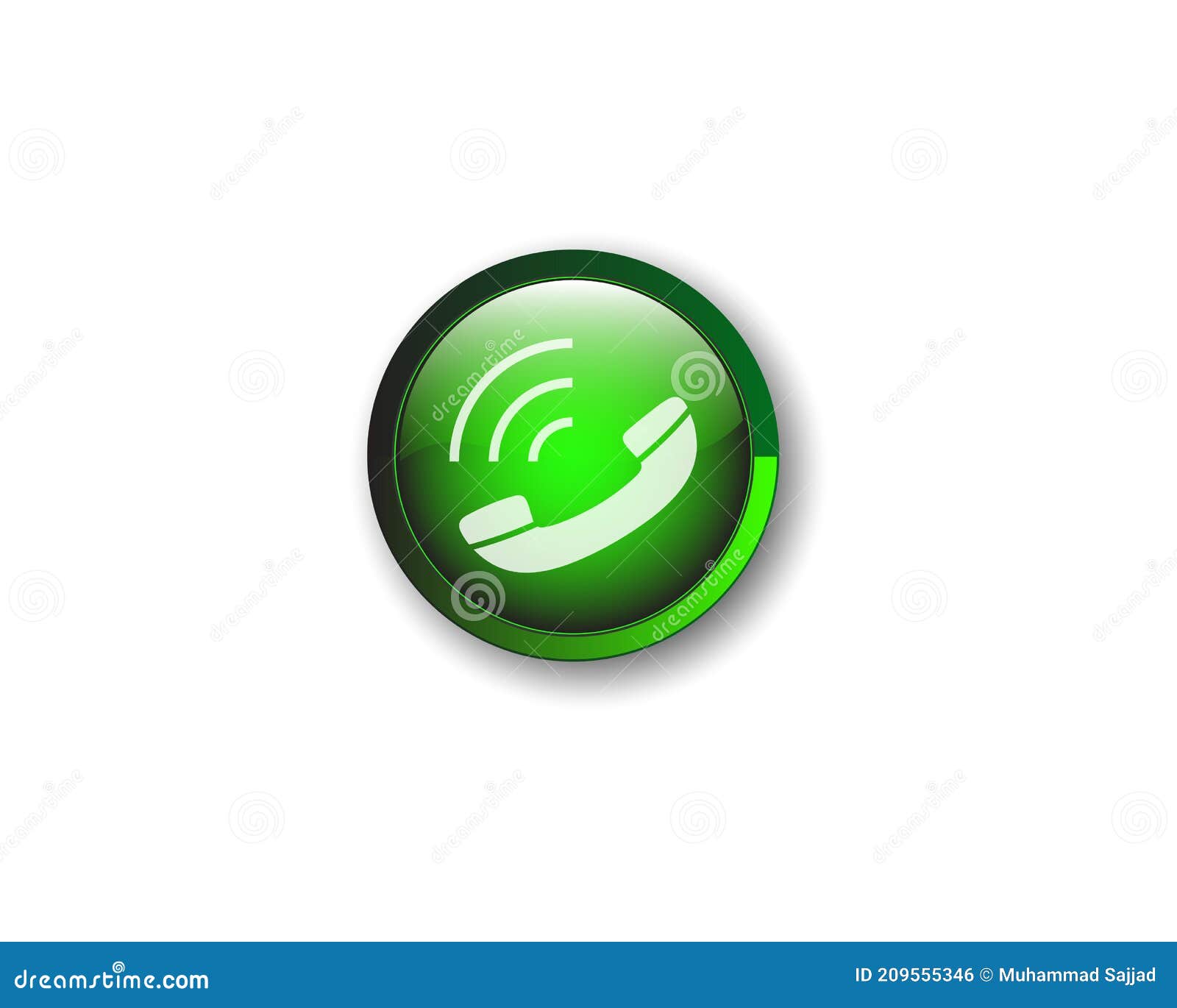 Phone Icon in Trendy Flat Style Isolated - Calling Sign Ringing Symbol ...