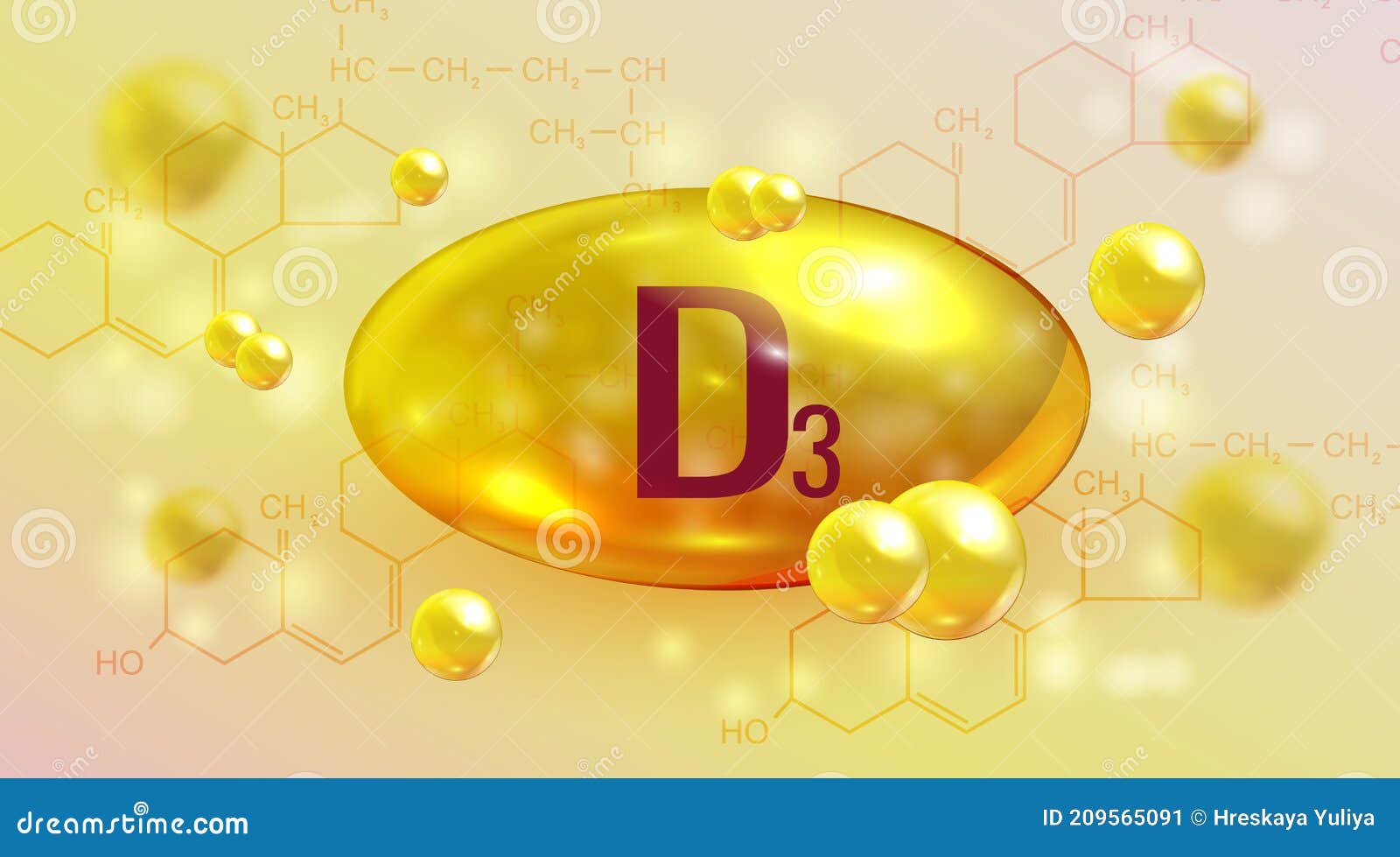 Vitamin D3 Drop Pill Capsule. Cholecalciferol. Medical and Pharmacy ...