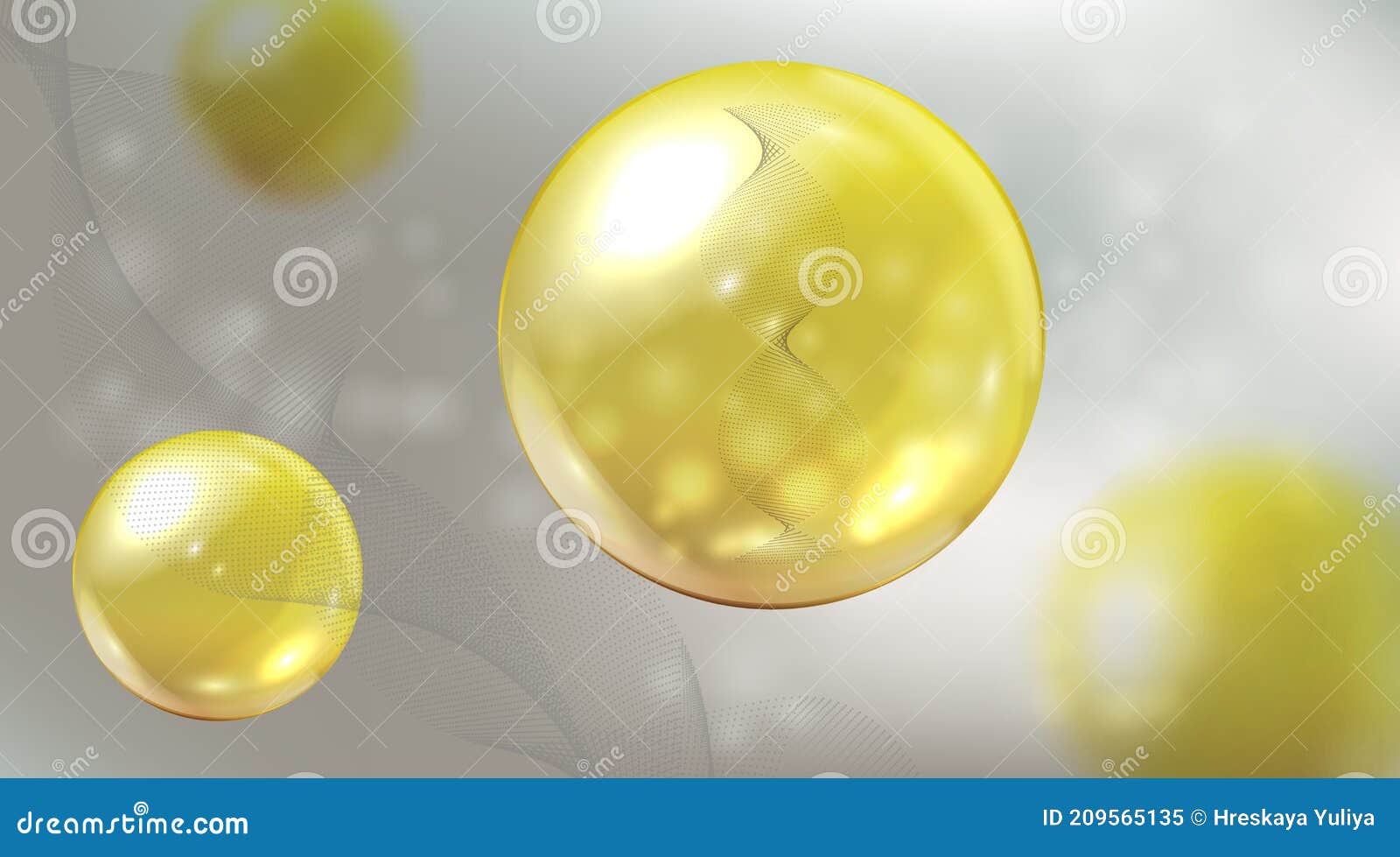 Oil Drop Essence. Gold Shining Pill with DNA Helix. Coenzyme Q10 Drop ...