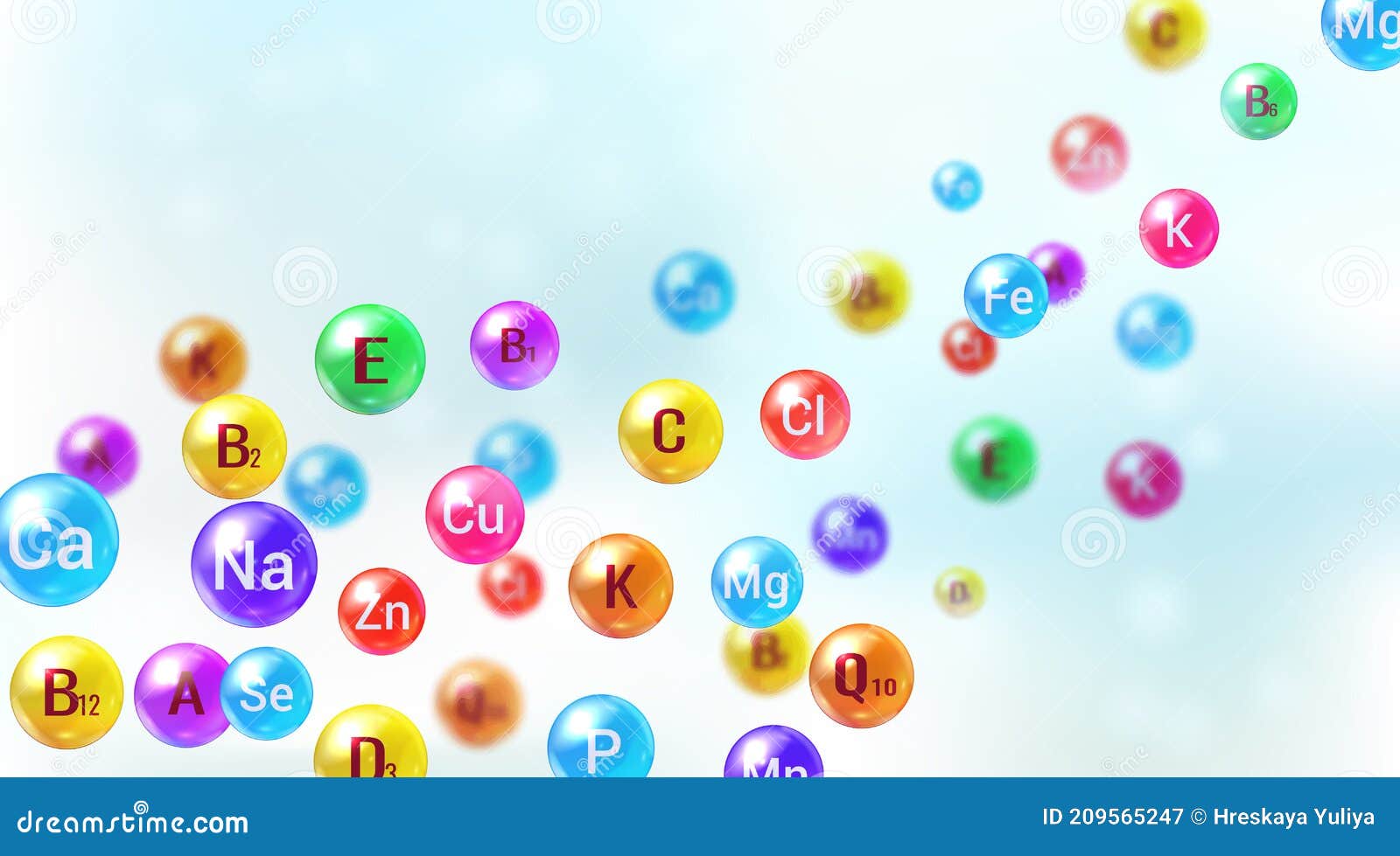 Set Of Multi Vitamin Complex. Vitamin A, C, D, E, F And More ...