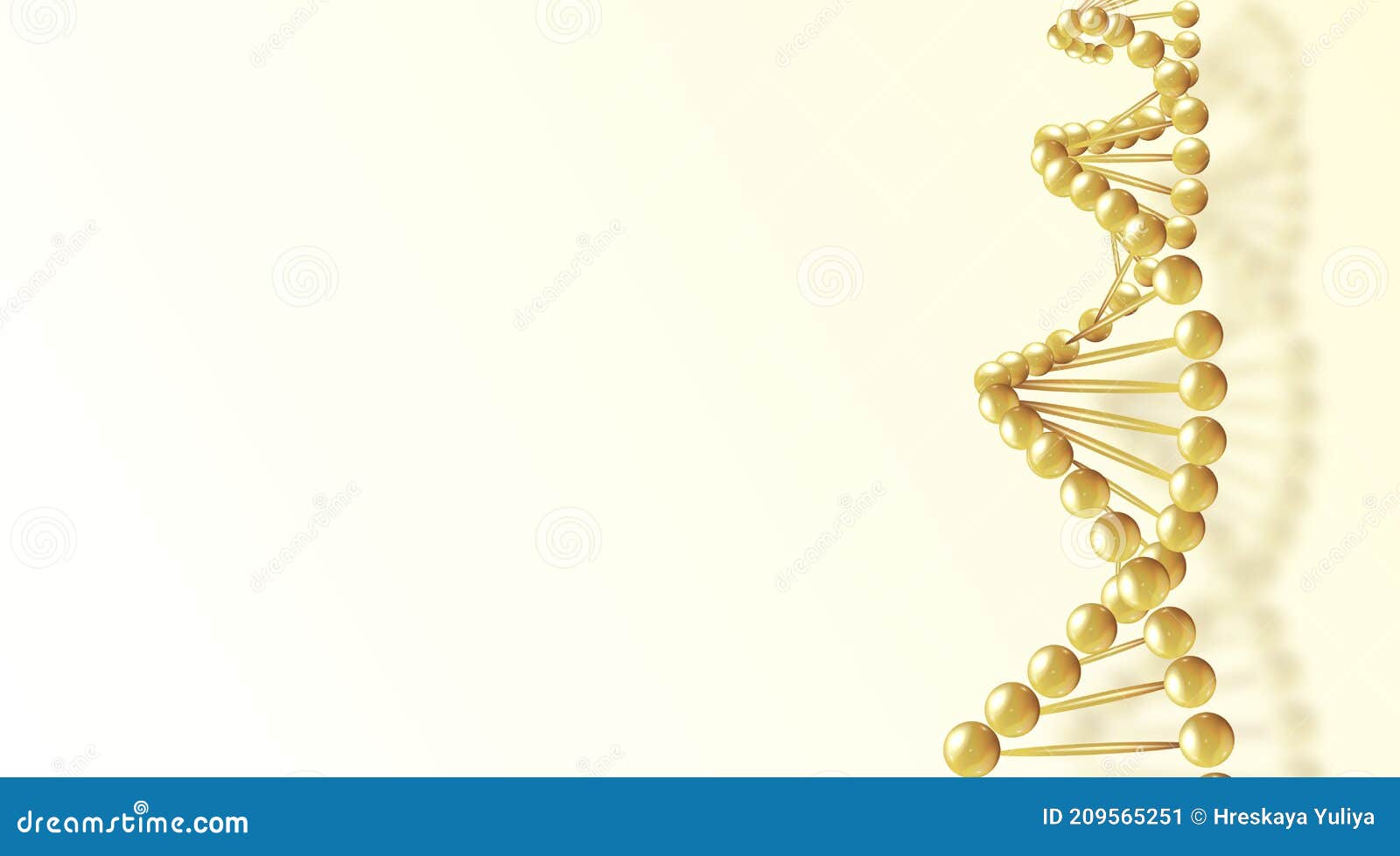 Science Background with Gold DNA Helix. Stock Vector - Illustration of ...