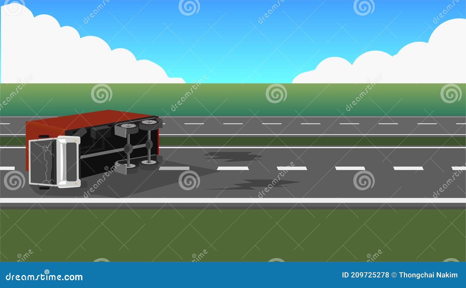 Car Tow Truck Accident Roadside Assistance. Crash Breakdown Flatbed ...