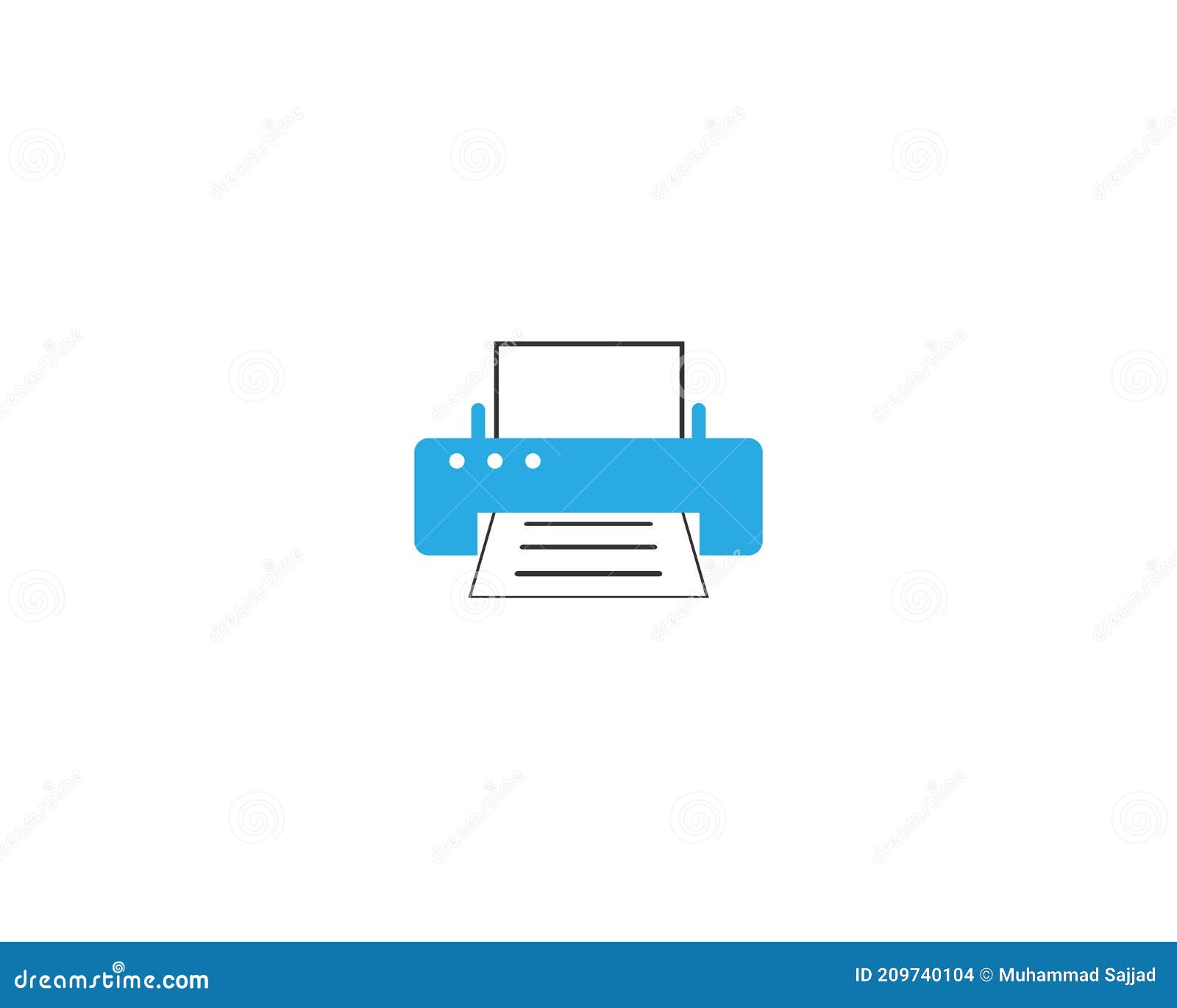 Vector Office Printer - Printing Machine Logo Icon - Organization ...