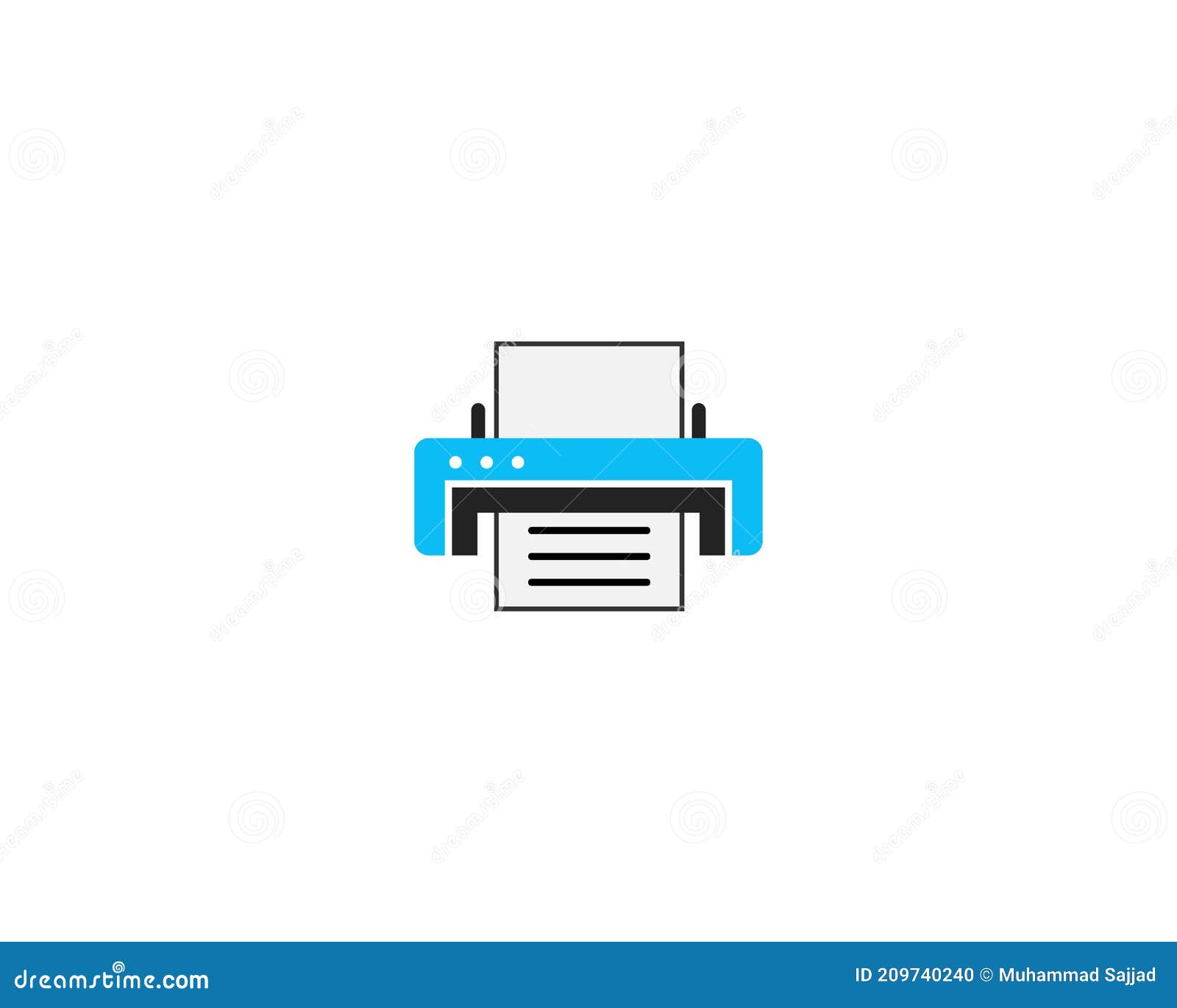Vector Office Printer - Printing Machine Logo Icon - Organization ...