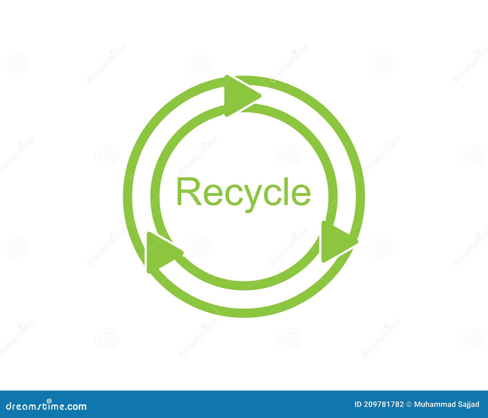 Recycling Symbol - Recycle Sign Reuse Symbol Rounded Arrows Editorial ...