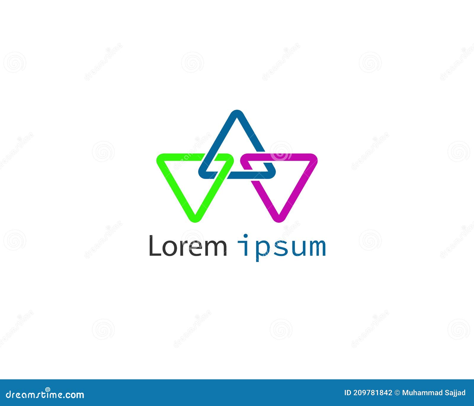 Abstract Triangle Logo Design Vector Template Three Corner Editorial ...