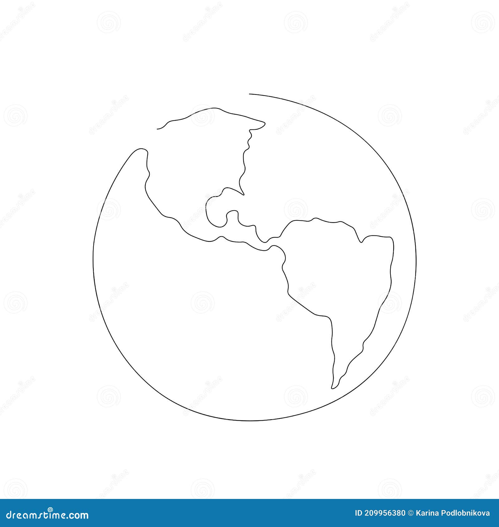 World Map Globe Drawing Vector Illustration Stock Vector - Illustration ...