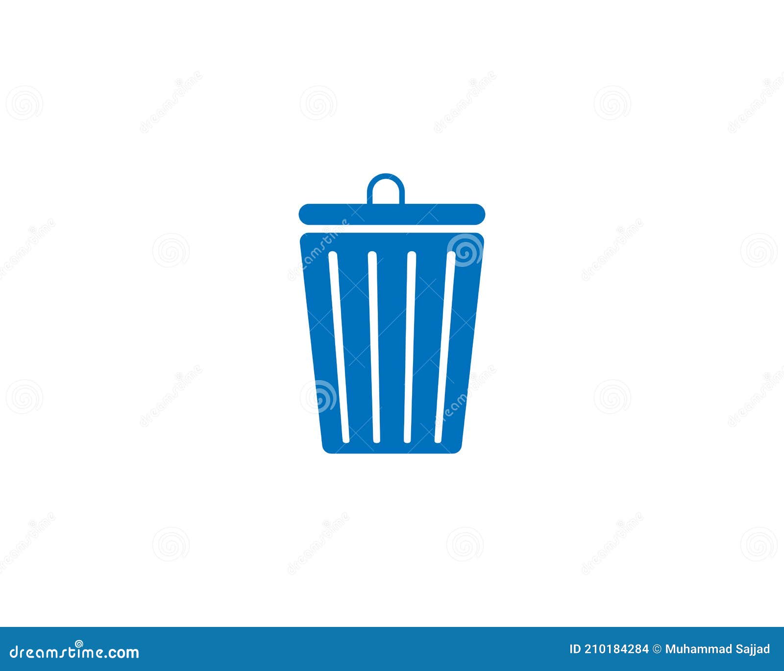 Creative Vector Dustbin Icon Recycle Bin Symbol Trash Sign Stock Vector ...