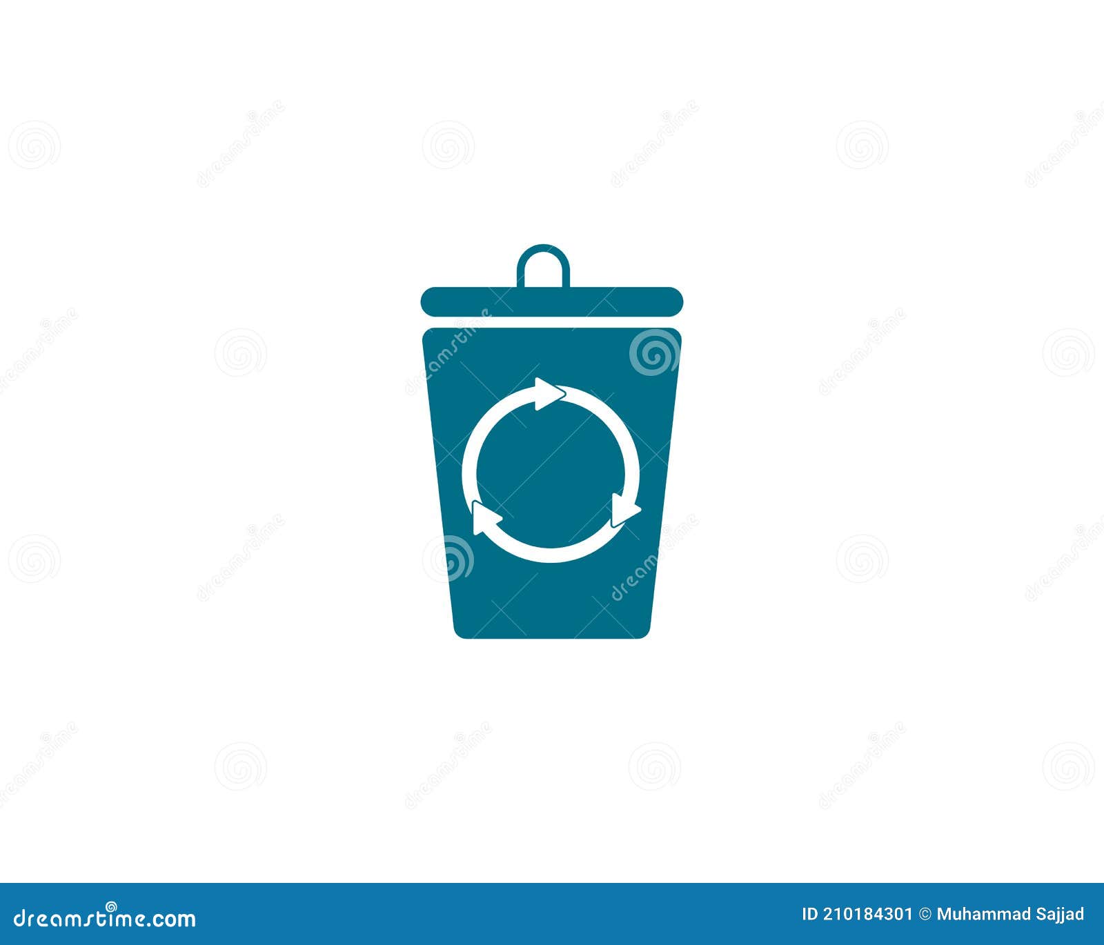 Creative Vector Dustbin Icon Recycle Bin Symbol Trash Sign Stock Vector ...