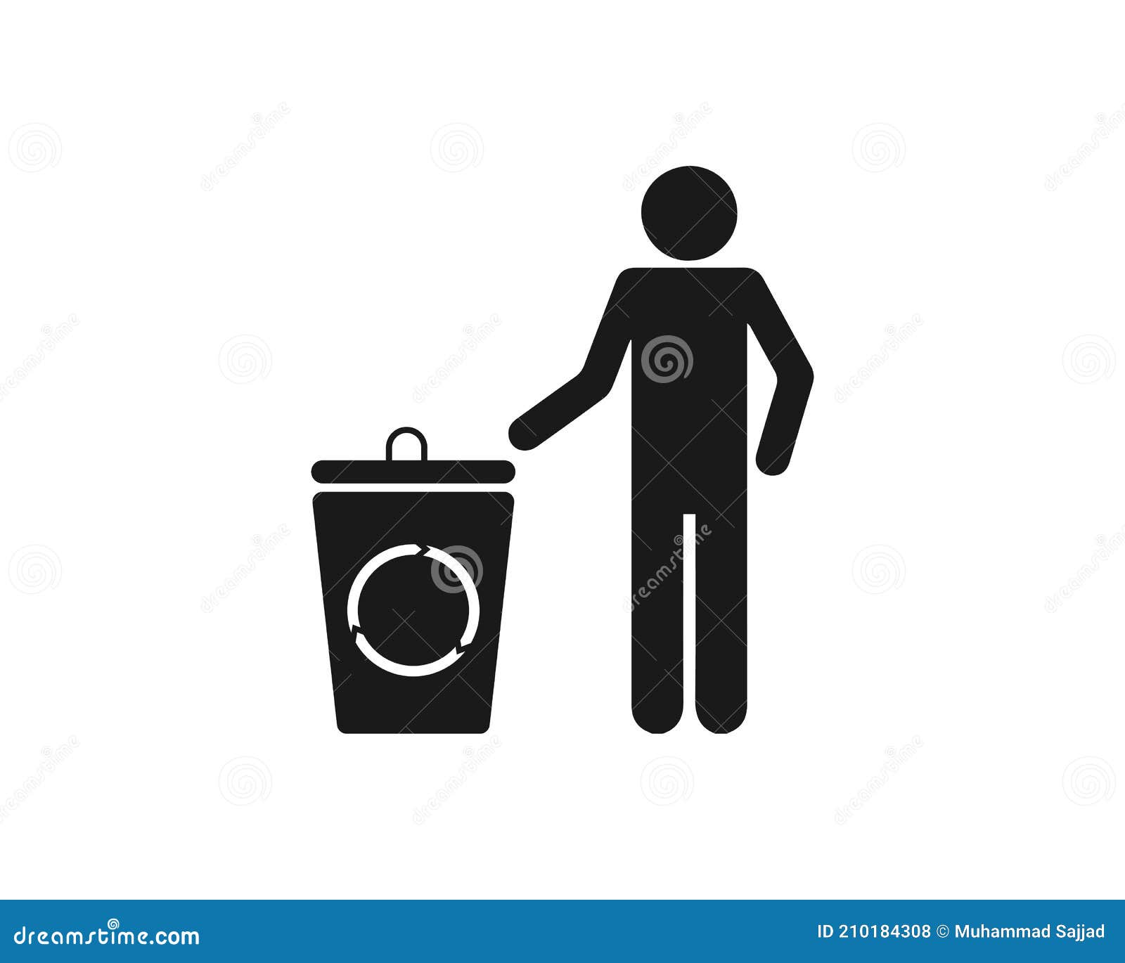 Dustbin Icon Vector Image And Throw In Dustbin Image Royalty-Free Stock ...