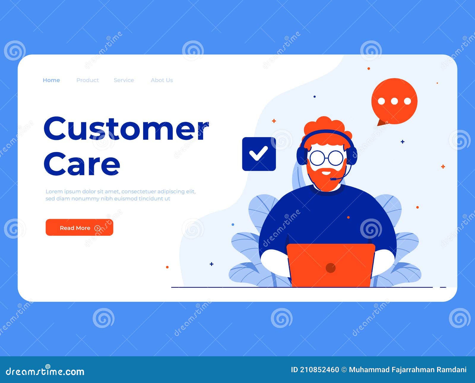 The Online Shop Has Customer Service that Will Serve Customers Stock ...