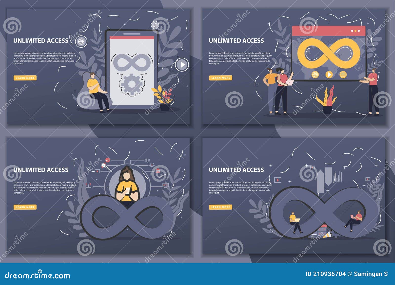 Unlimited Access Icon. Online Learning And Course Icon. Perfect For ...