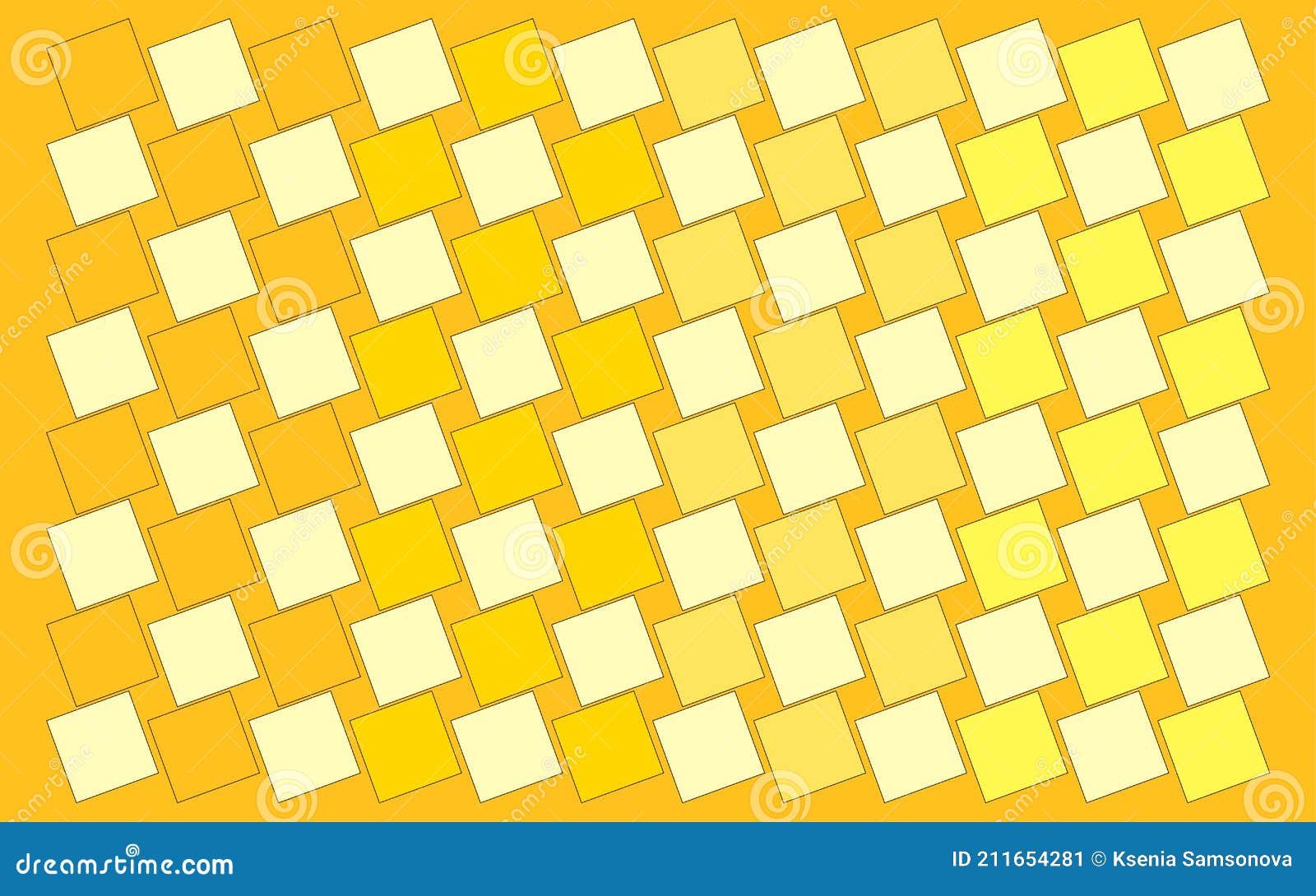 Background, Yellow and Orange Squares, Wall Stock Illustration ...