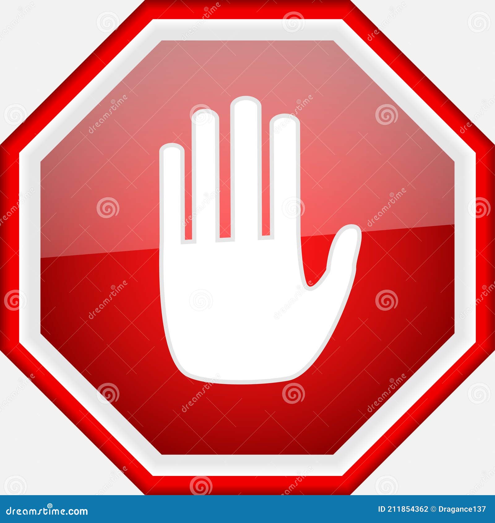 Stop signal sign stock illustration. Illustration of precaution - 211854362