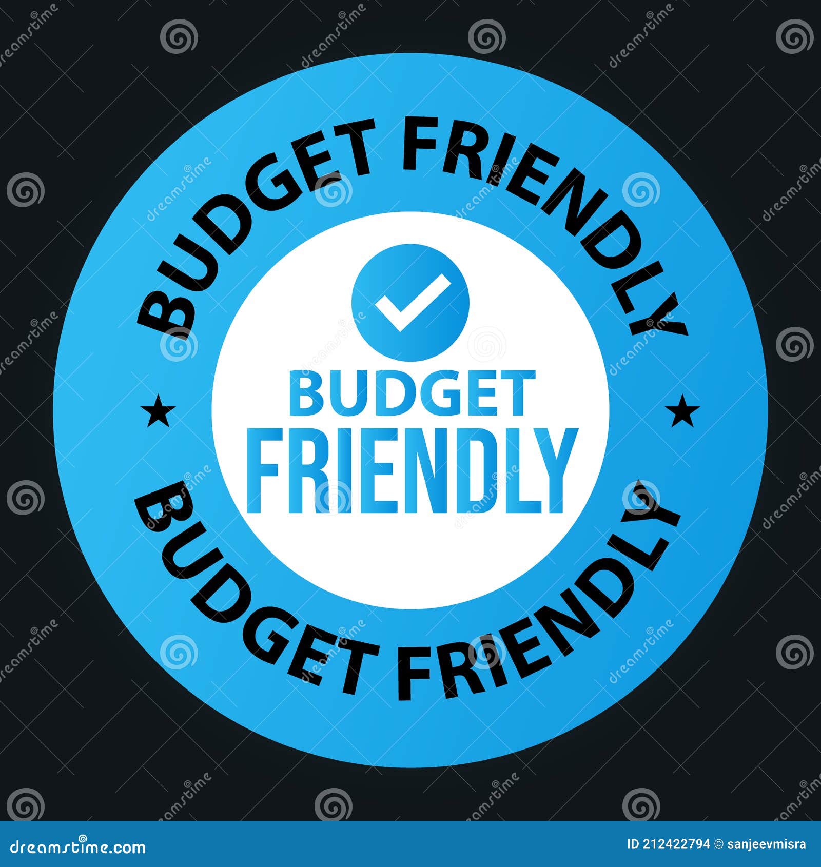Budget Friendly Vector Icon. Stock Vector - Illustration of infographic ...