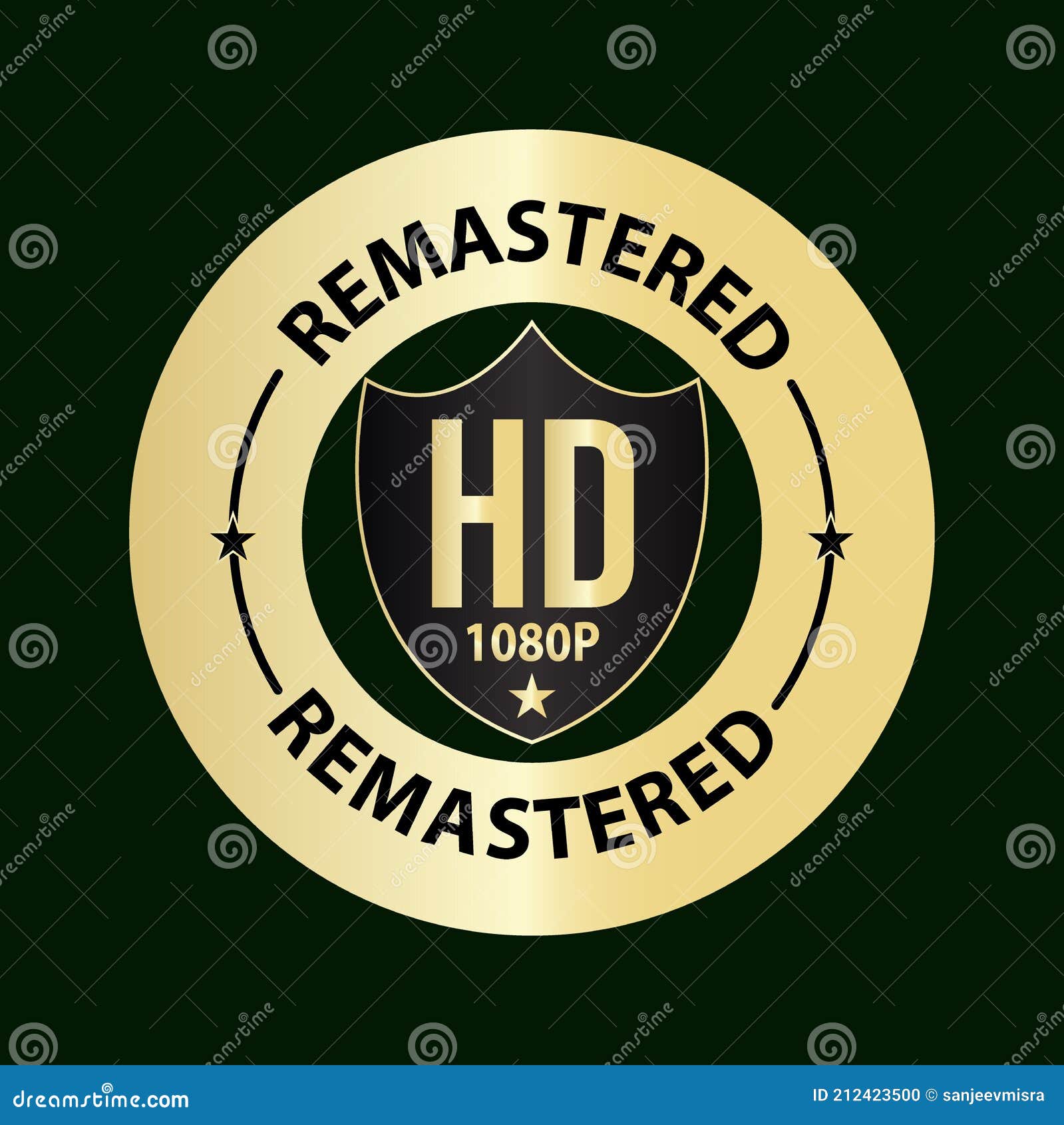 HD Video Remastering Concept. 1080p Stock Vector - Illustration of ...