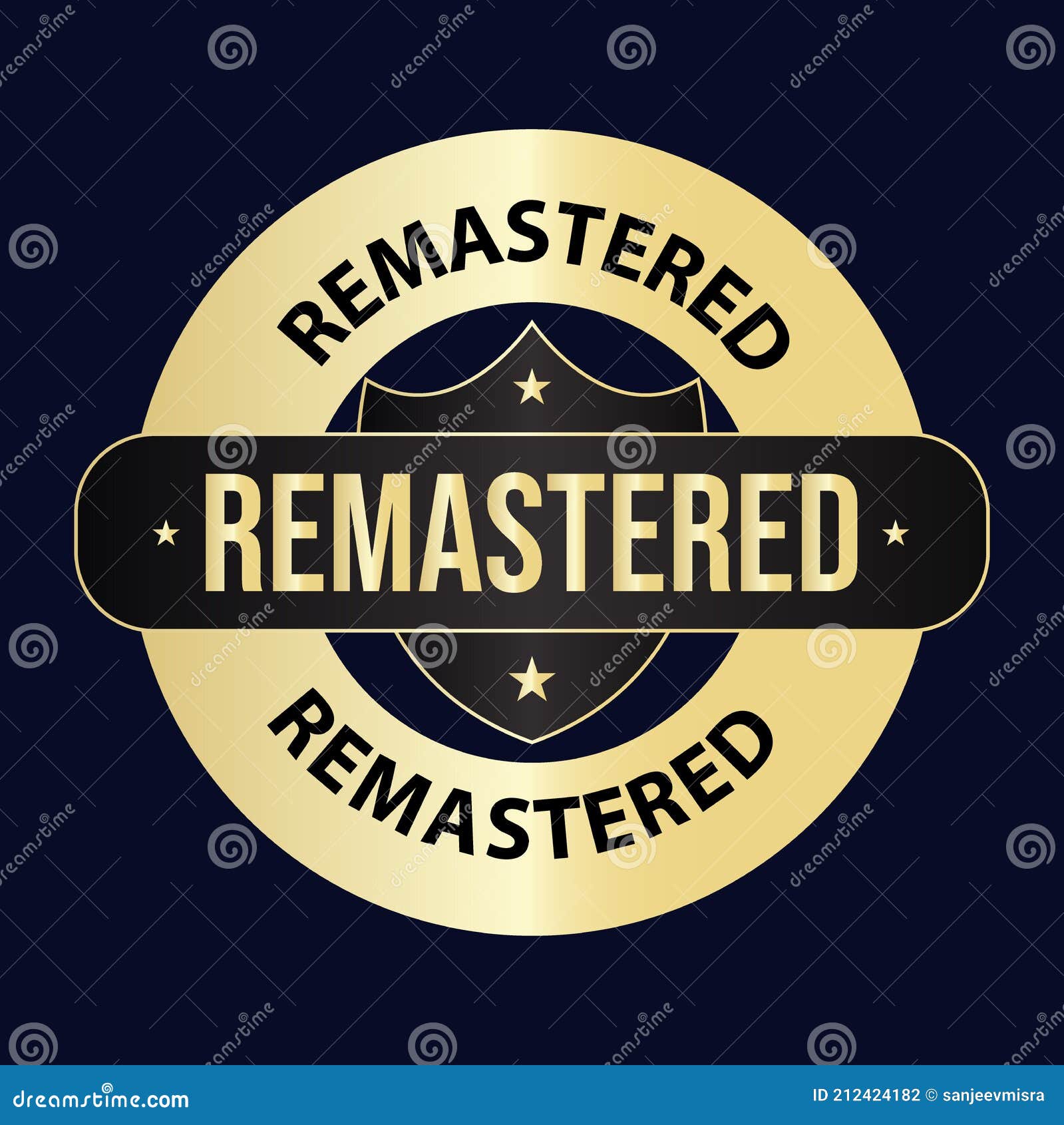 Digital Remastering Concept. REMASTERED ICON Stock Vector ...