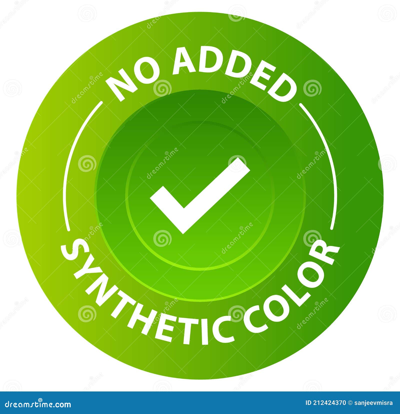 No Artificial Color Abstract, `no Added Synthetic Color` Stock Vector ...