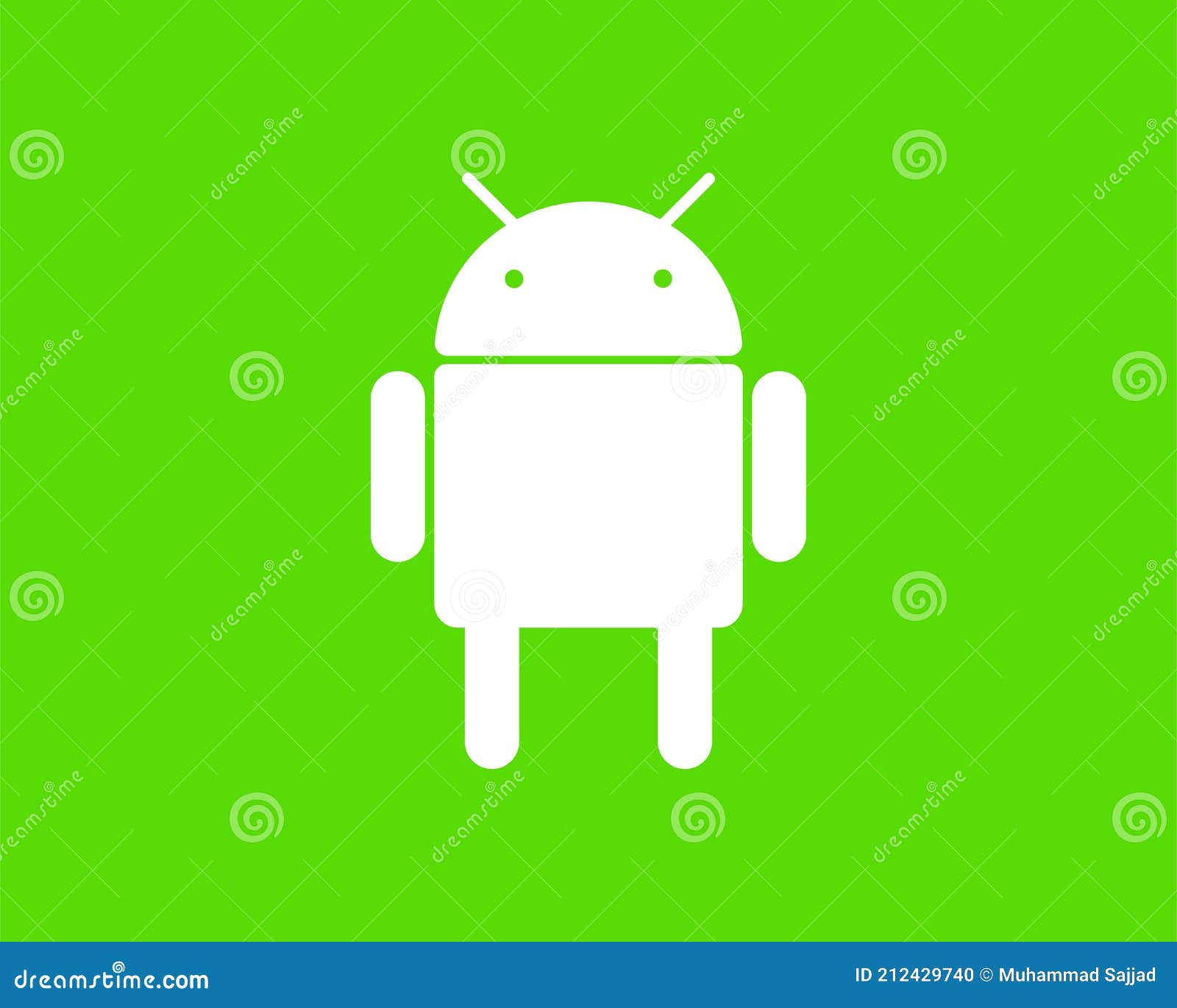 Android logo editorial image. Illustration of smiling - 212429740
