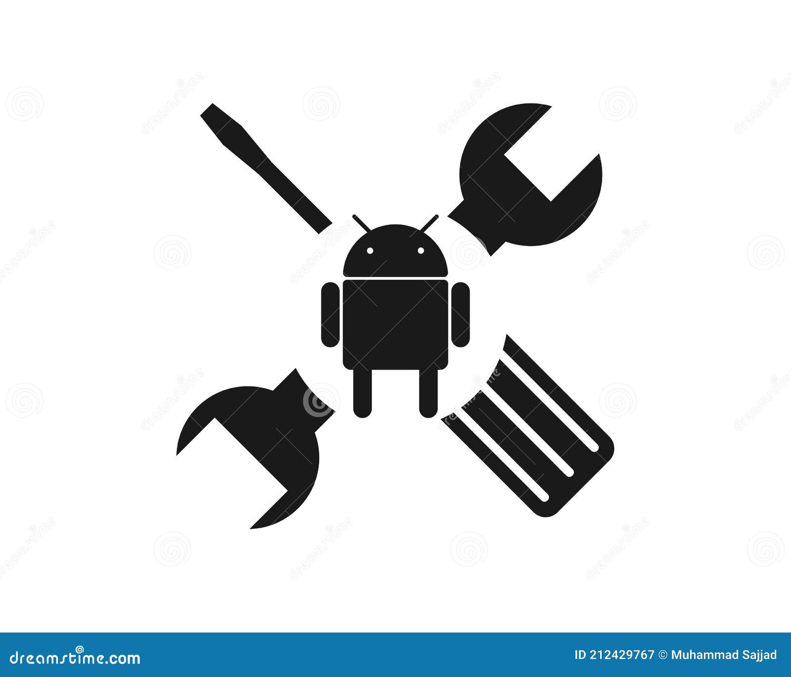 Android Repairing Icon Logo Template Editorial Photography ...