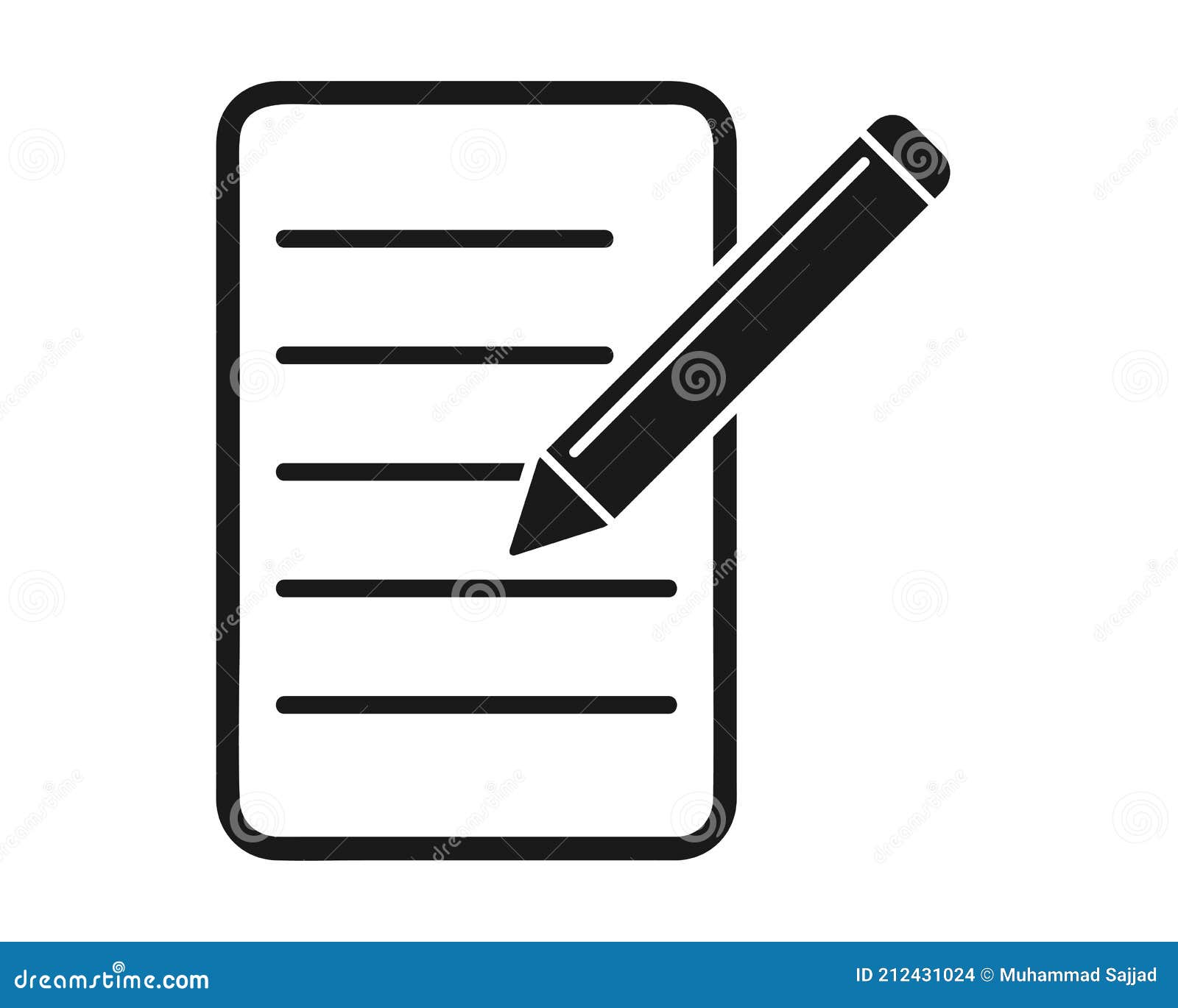 Vector Creative Notepad Memo Writing Pad Paper Board Paper Holder Paper ...