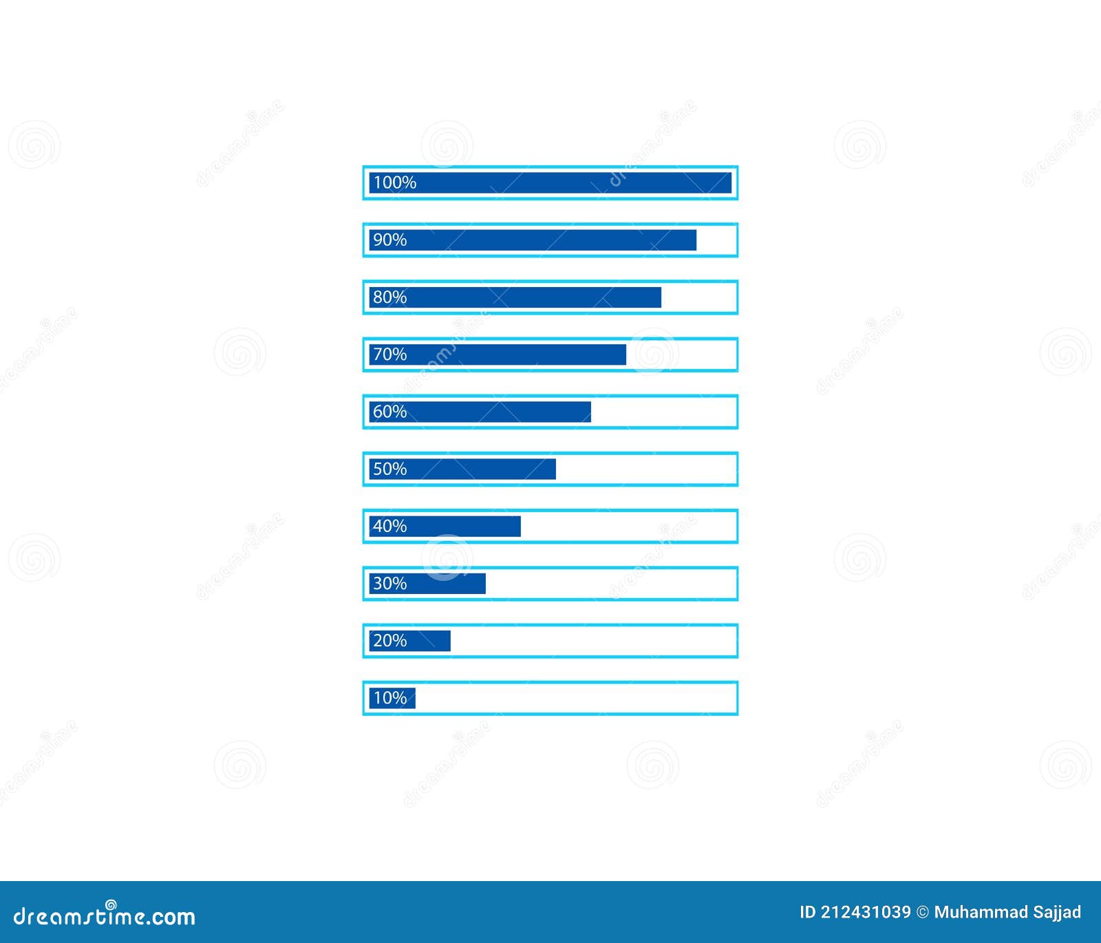 Loading Waiting Bar Icon Design Progress Bar Stock Vector ...