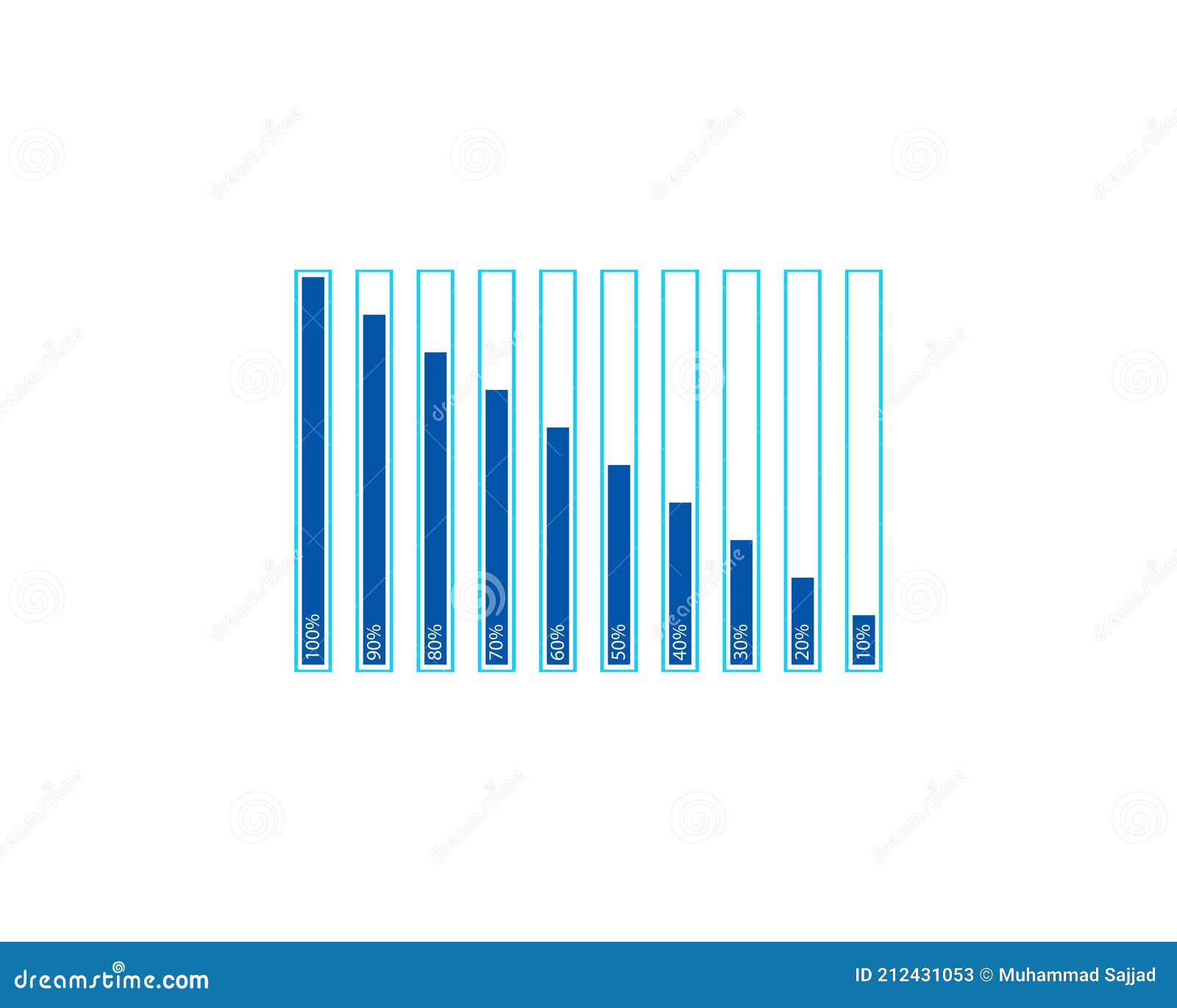 Loading Waiting Bar Icon Design Progress Bar Stock Vector ...