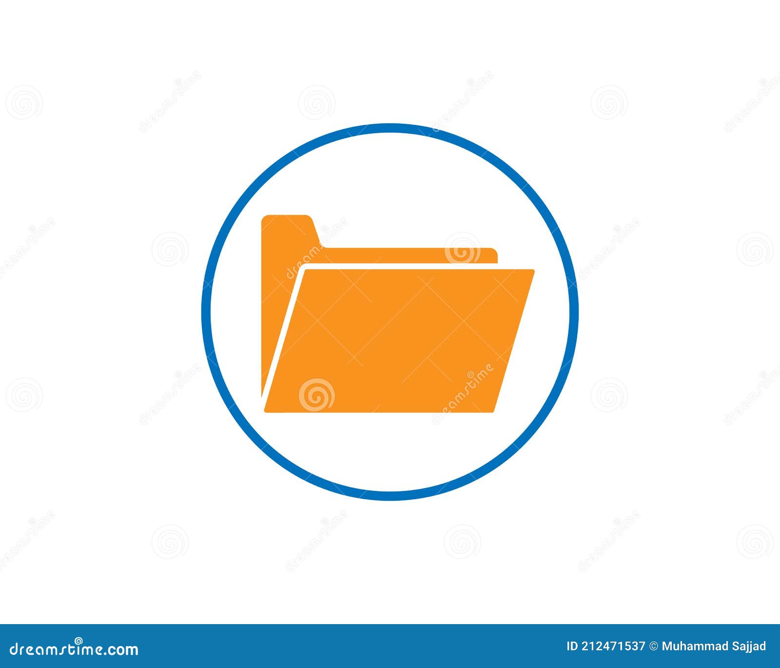 Copy Folder Icon -Vector Computer Download Folder Logo Stock Vector ...