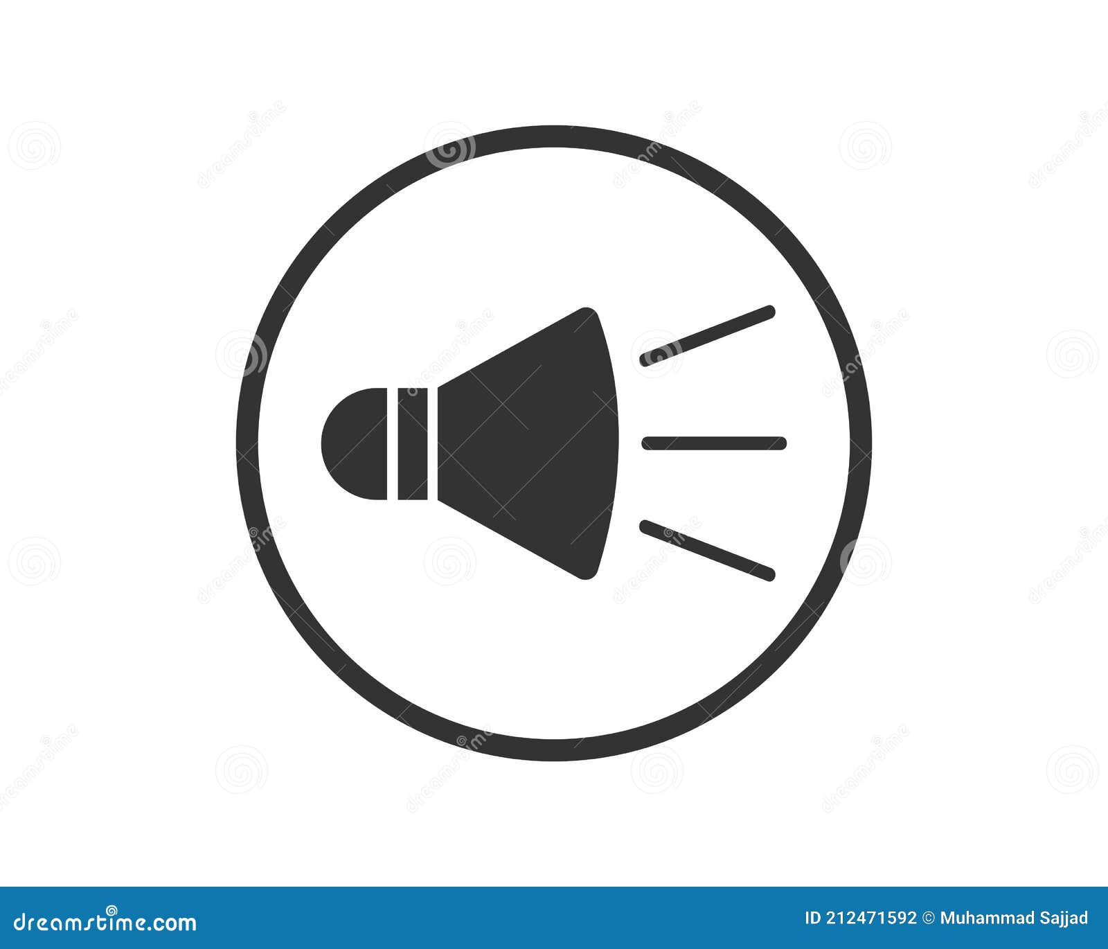 Loudspeaker Logo for Text. Design Concept for Business, Social Media ...